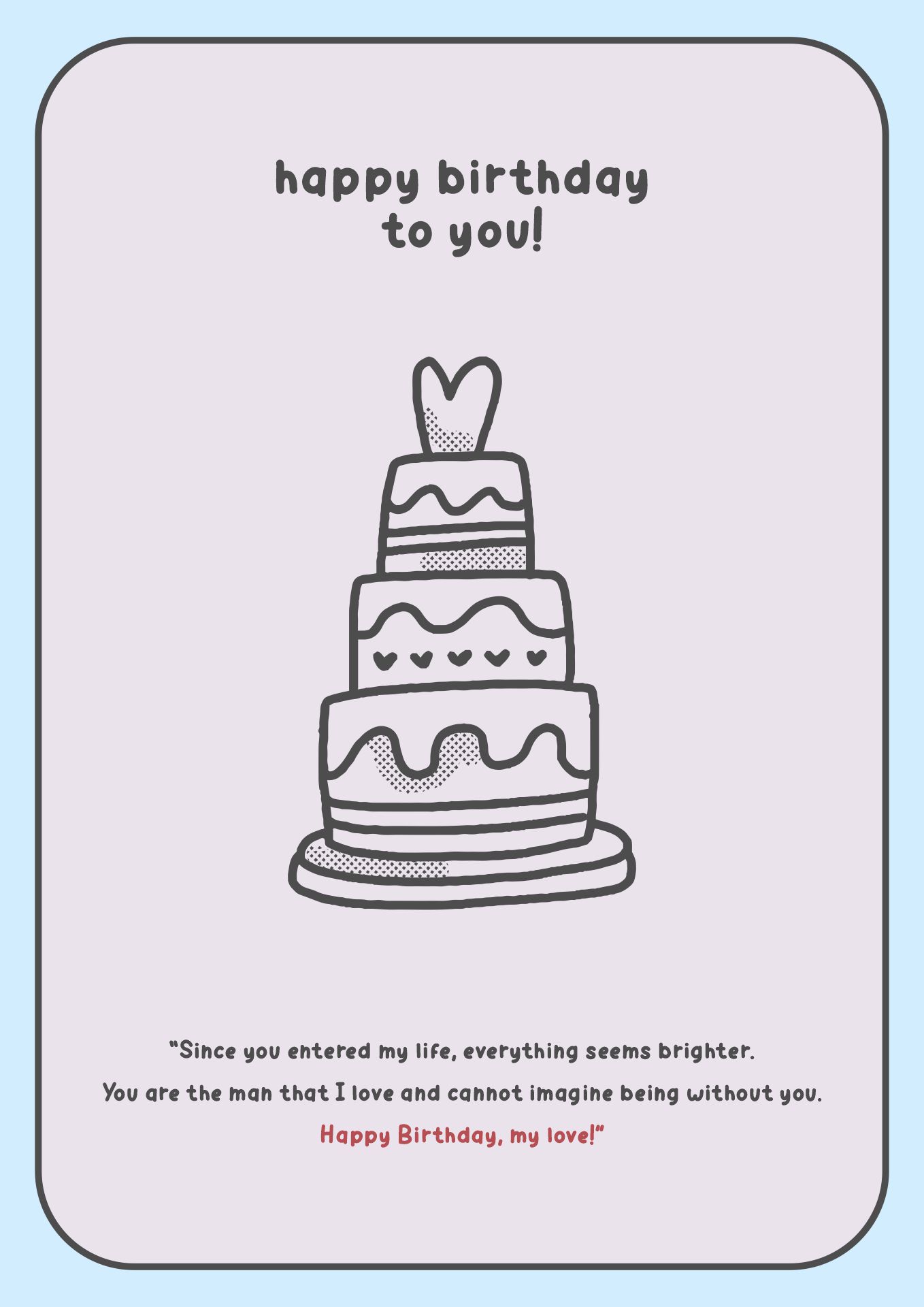 7 Best Images Of Printable Birthday Cards For Him Free Printable Love 