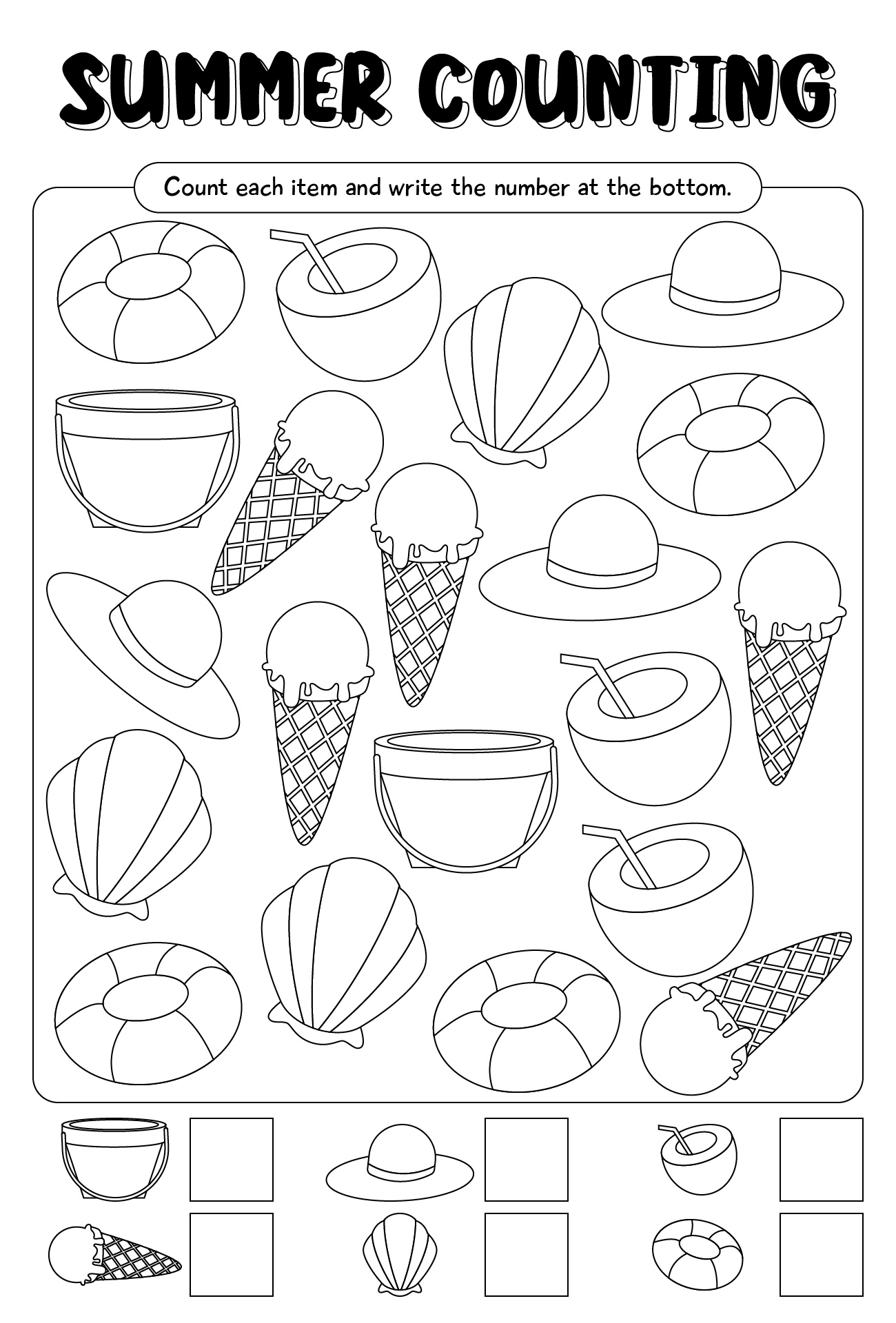 7 Best Images Of Printable Summer Worksheet Sheets Fun Kindergarten 7 Best Images Of Printable Summer Worksheet Sheets Fun Kindergarten