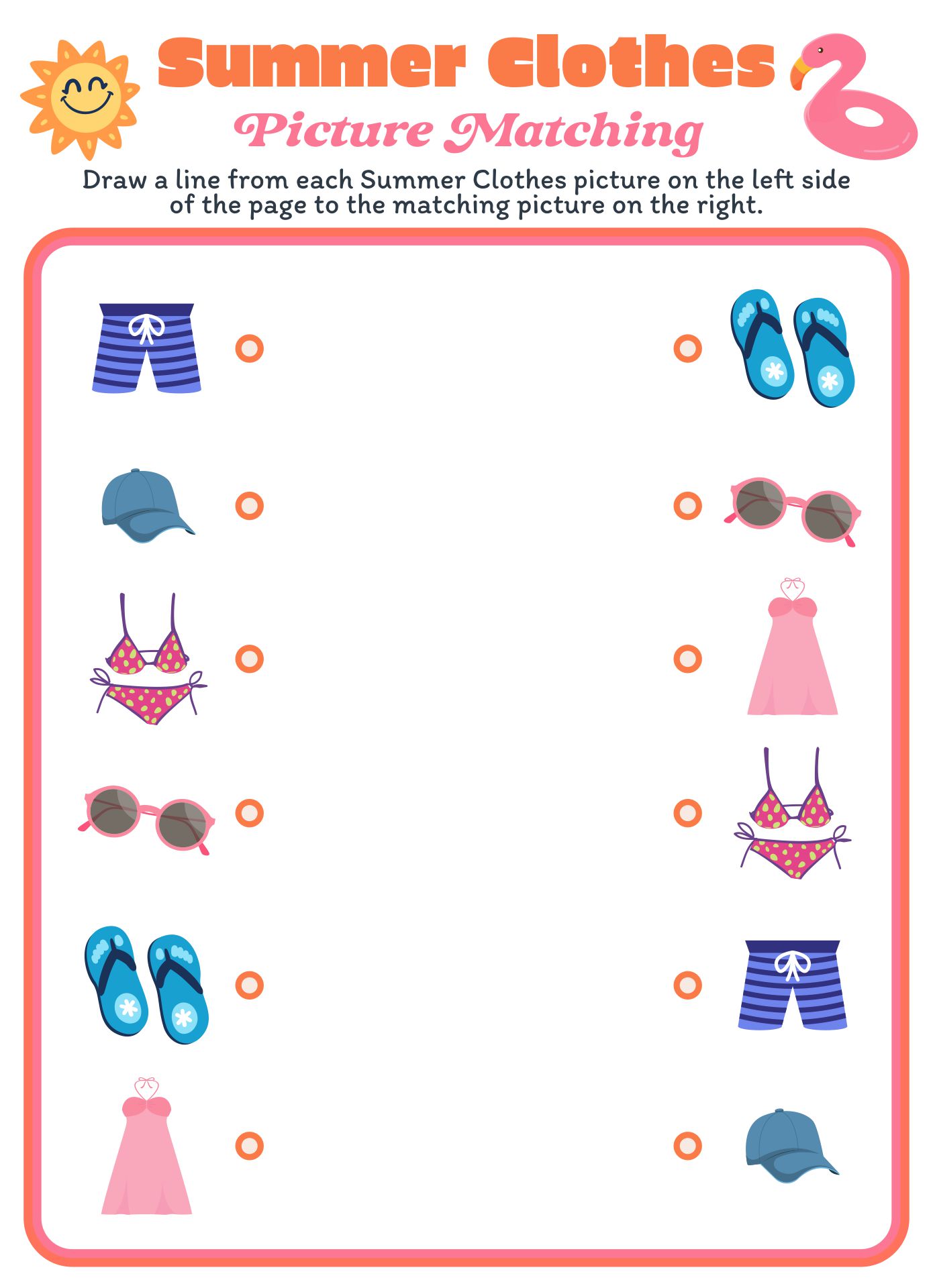 7 Best Images Of Printable Summer Worksheet Sheets Fun Kindergarten 