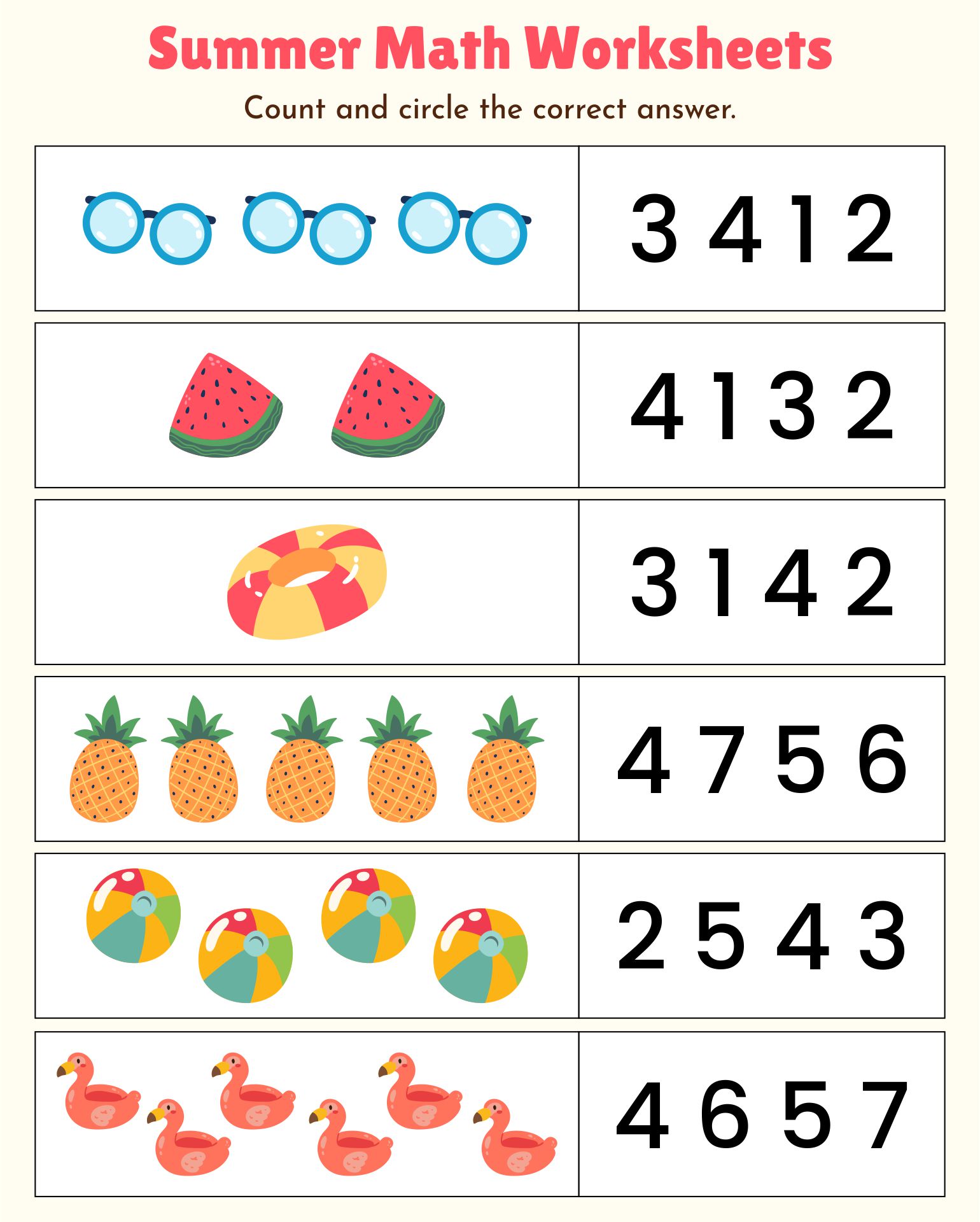 7 Best Images Of Printable Summer Worksheet Sheets Fun Kindergarten