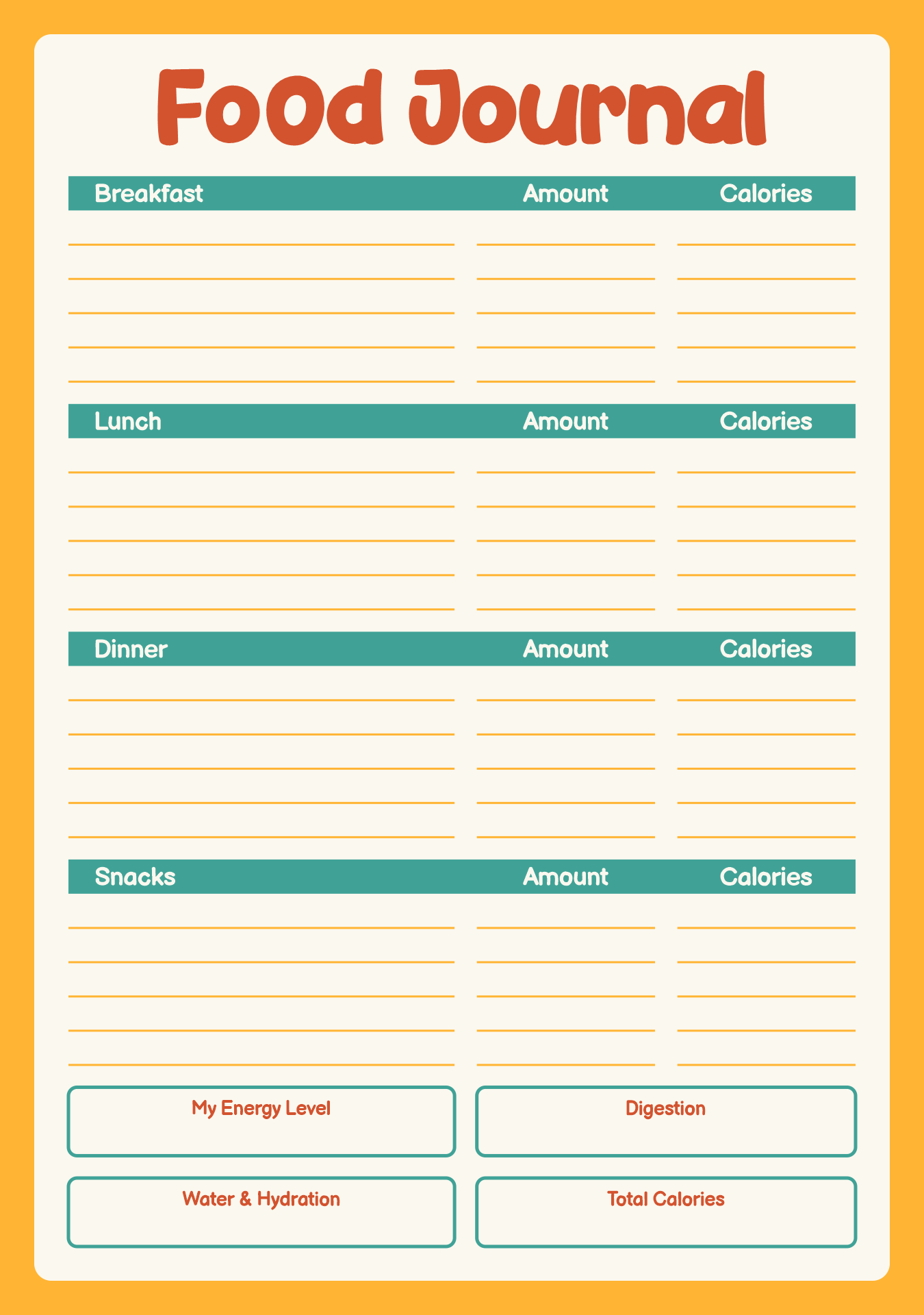 9 Best Images Of Printable Food Journal Worksheet Free Printable Food 
