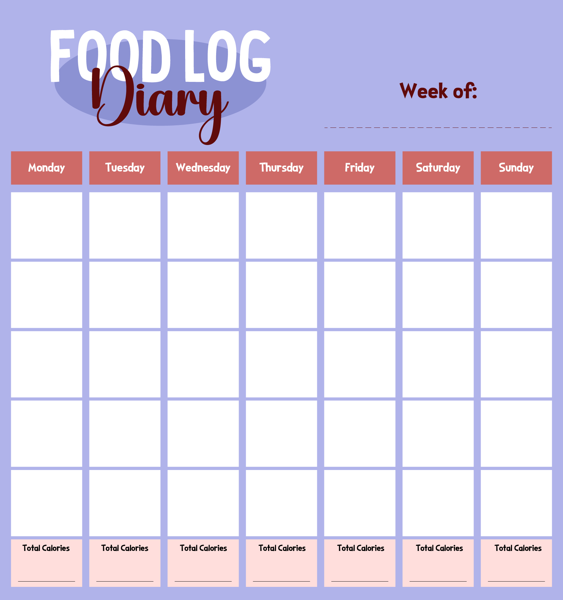 9 Best Images Of Printable Food Journal Worksheet Free Printable Food 
