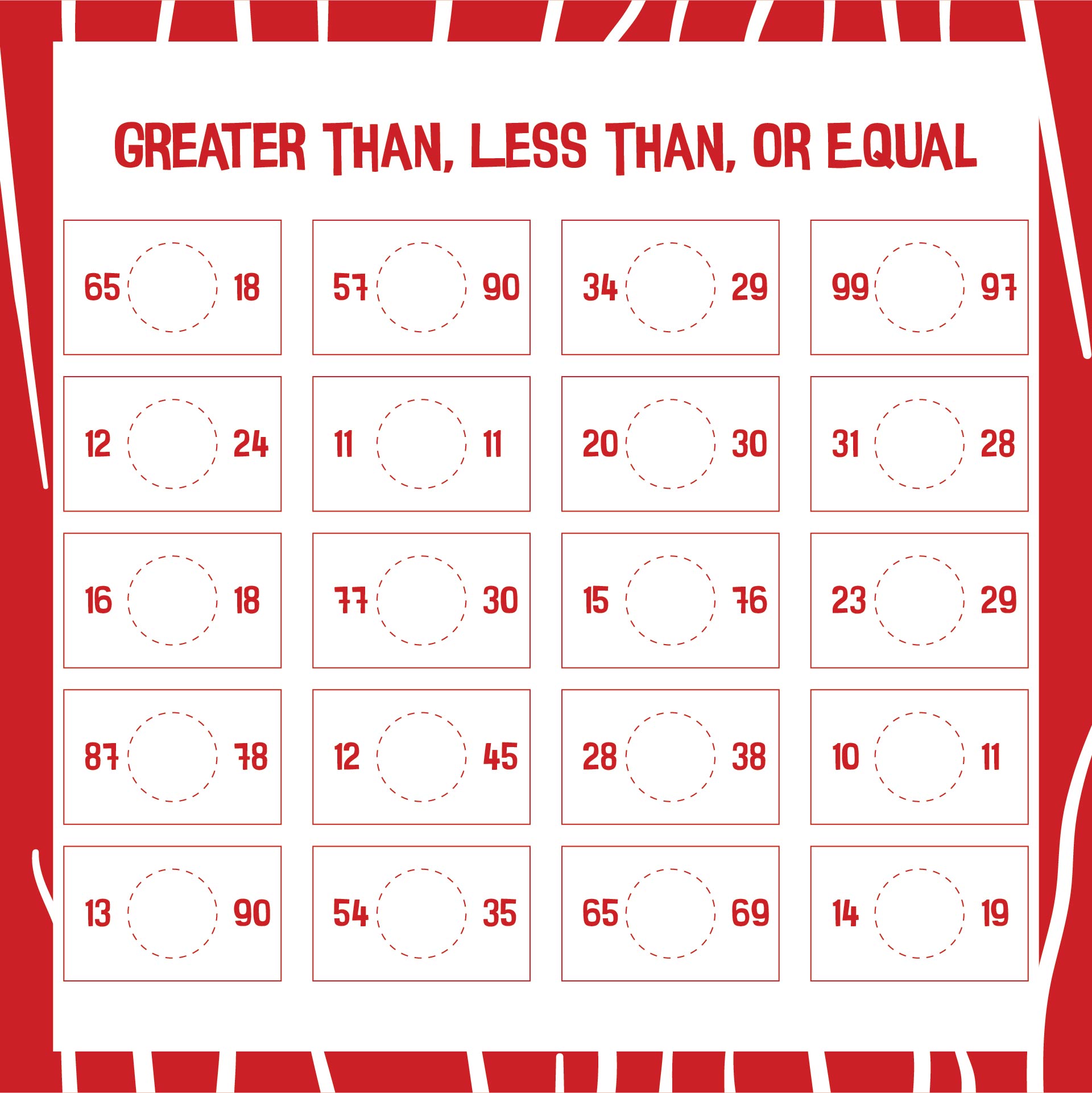7 Best Images Of Greater Than Less Than Free Printable Greater Than