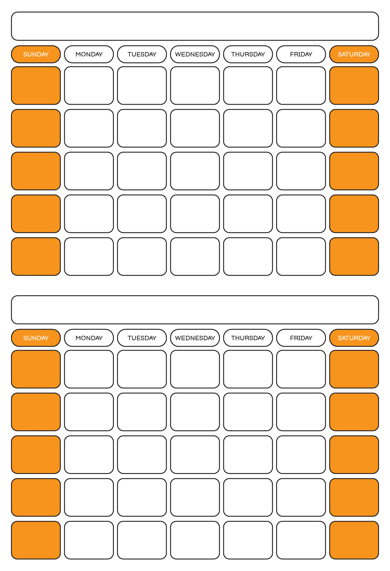5 Best Images Of Two Month Calendar Printable Two Page Monthly 