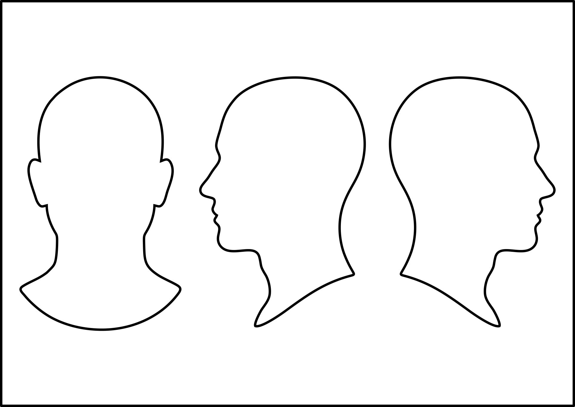 6 Best Images Of Head Template Printable Human Head Outline Template 