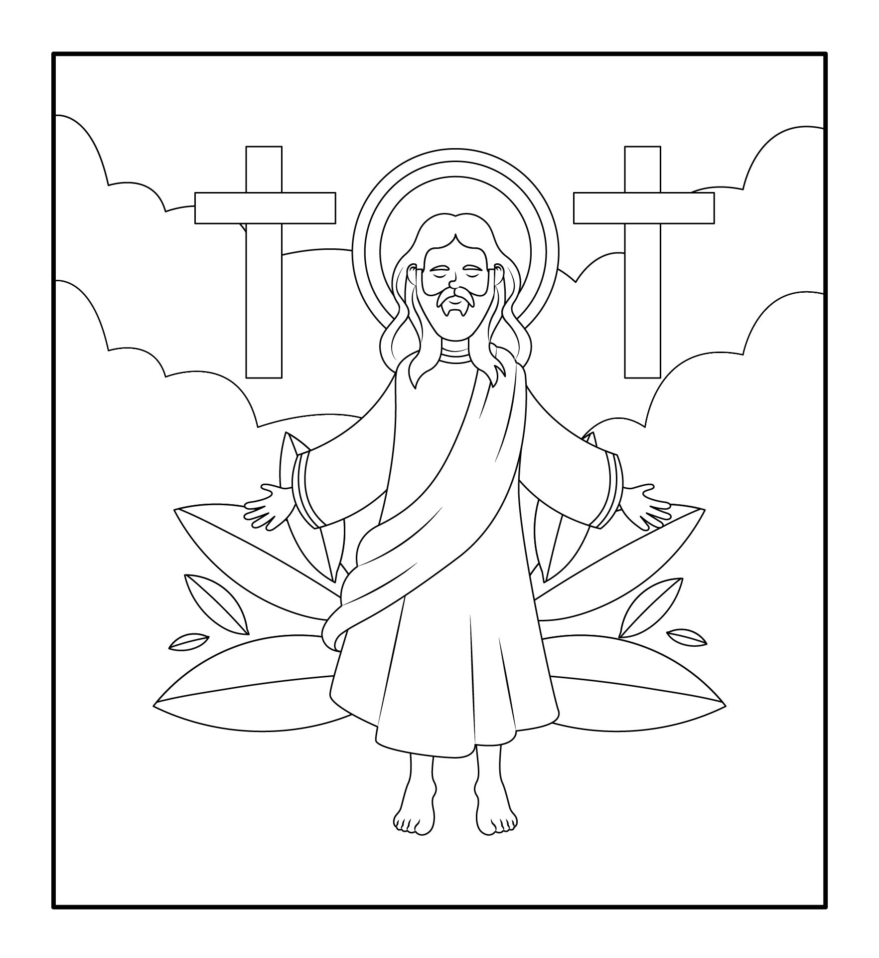 Printable Religious Easter Coloring Pages