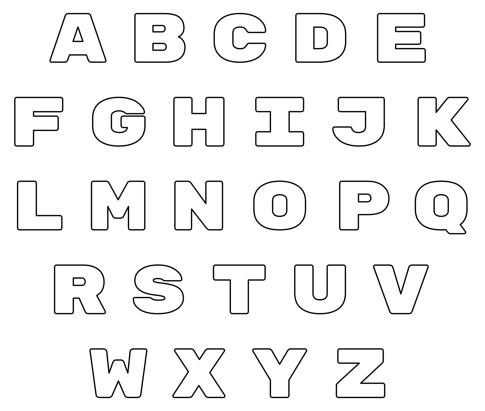 Molde Letra Artofit Printable Letter Templates Lettering Alphabet 