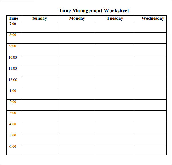 10 Best Images of Printable Time Management Log - Time Management Log ... 10 Best Images of Printable Time Management Log - Time Management Log ...