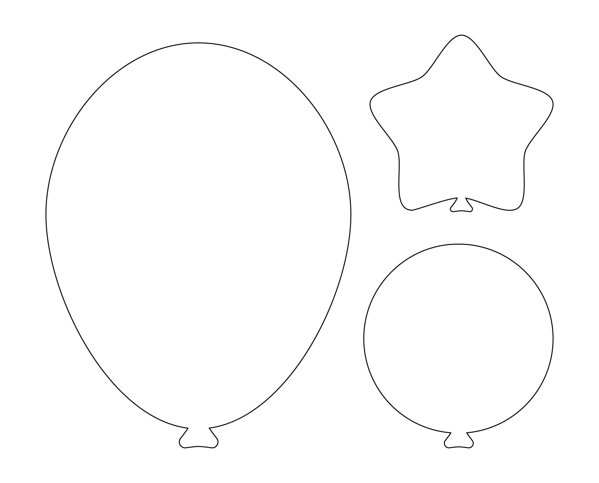 6 Best Images Of Balloon Stencils Free Printable Free Printable 