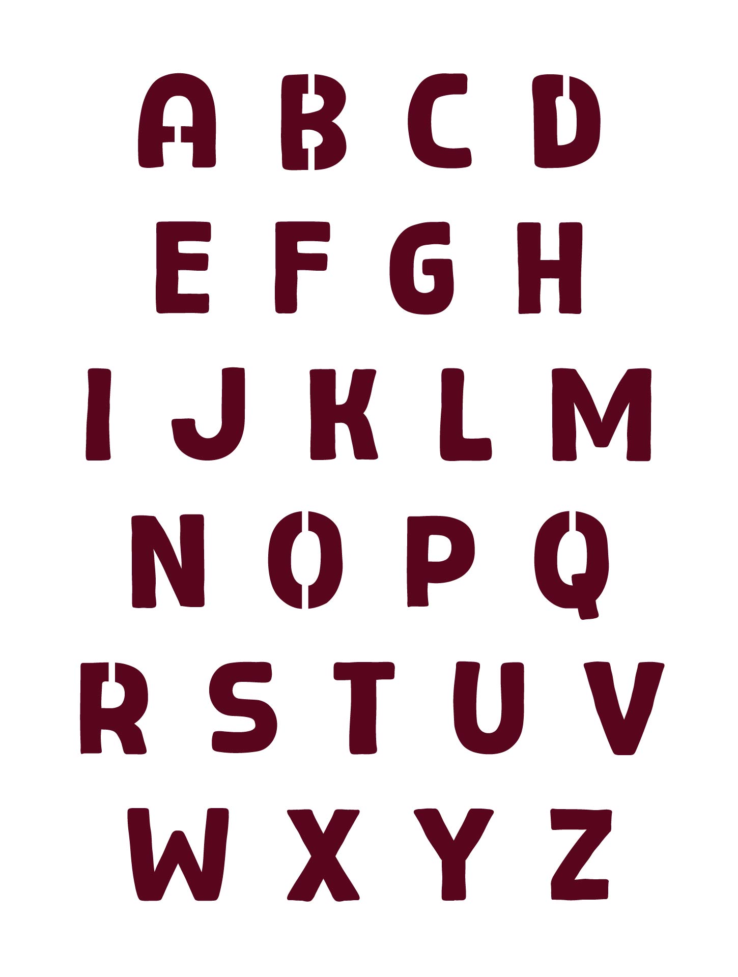 6 Best Images Of 2 Inch Alphabet Letters Printable Template Small 
