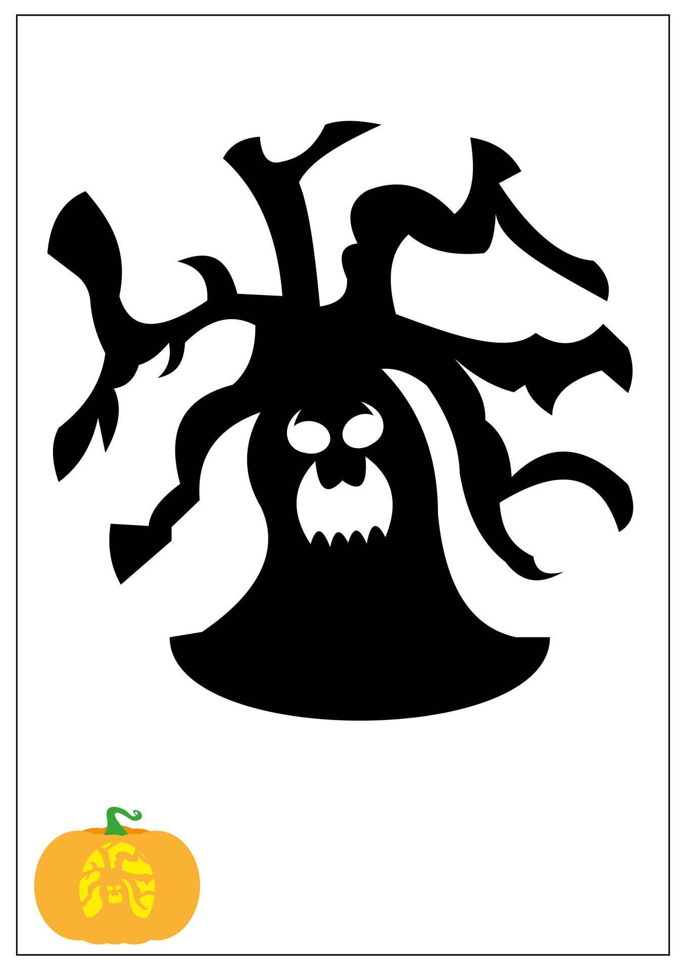 8 Best Images Of Printable Halloween Patterns Scary Face Pumpkin 