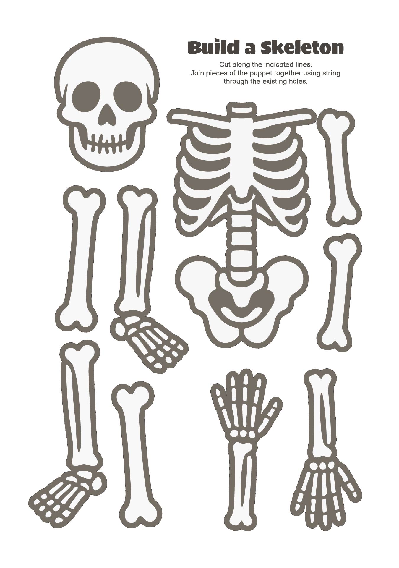 4 Best Images Of Printable Halloween Skeleton Patterns Printable