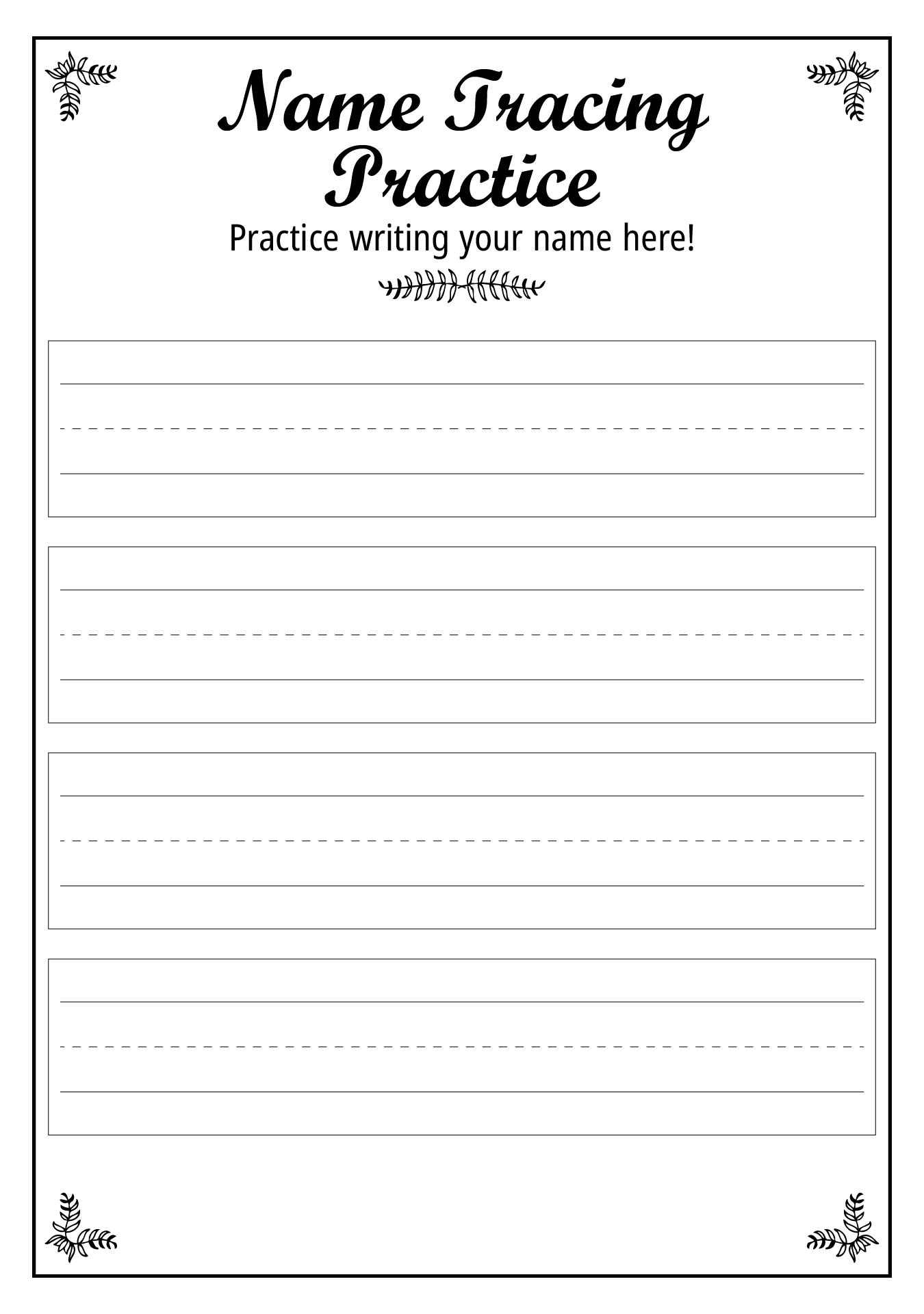 7 Best Images Of Write Your Name Printable Free Printable Name 