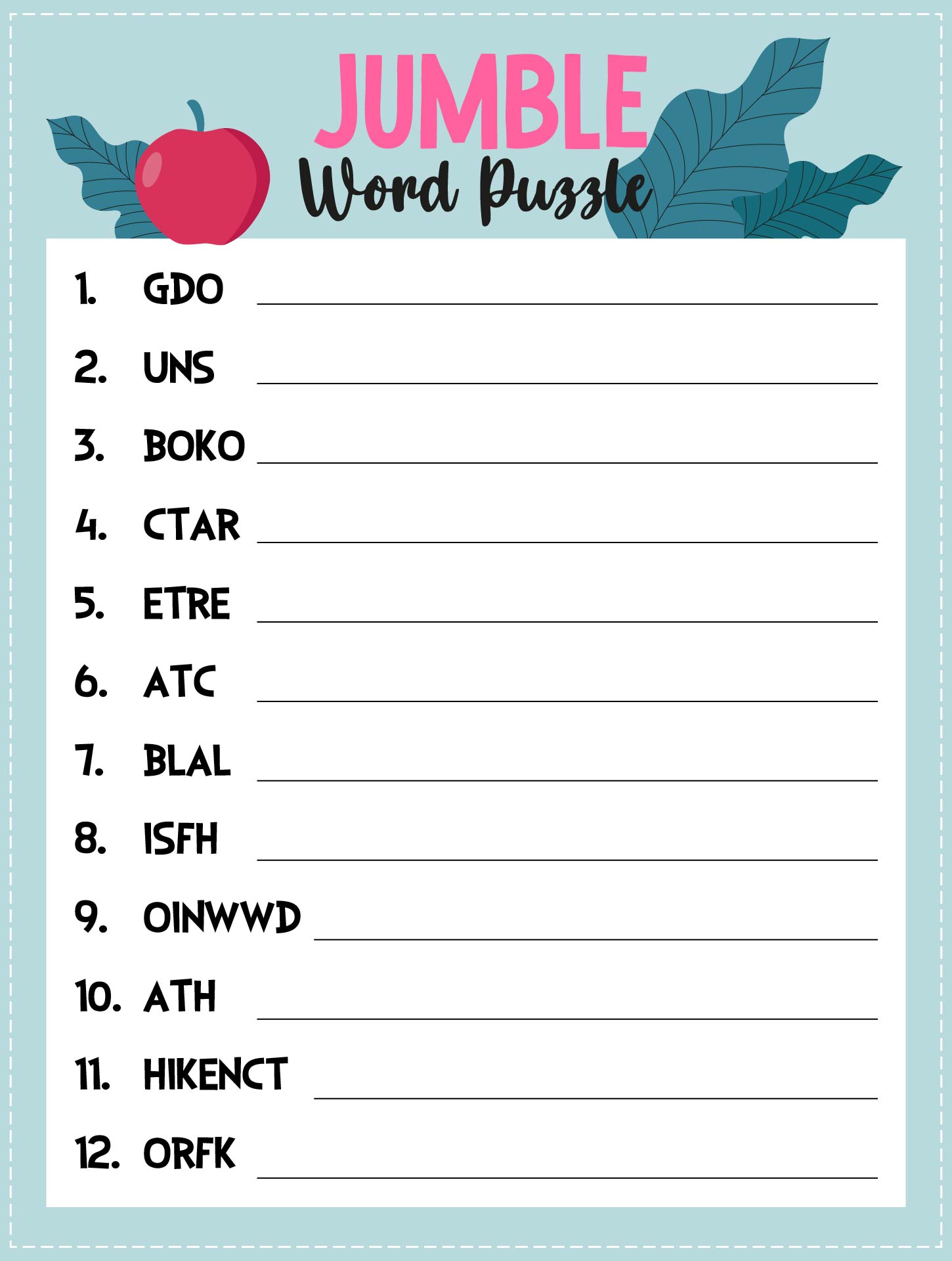5 Best Images Of Daily Jumble Word Puzzle Printable Free Printable 5 Best Images Of Daily Jumble Word Puzzle Printable Free Printable