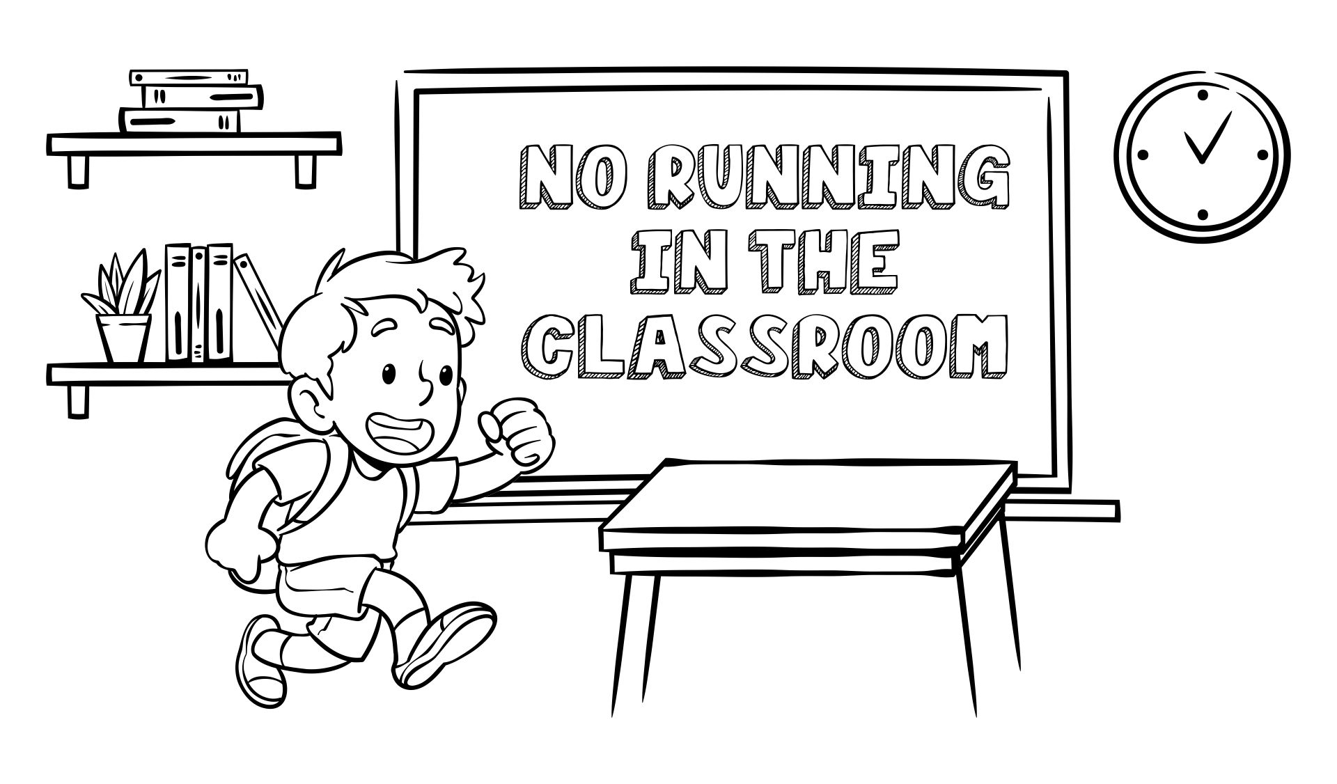 9 Best Images Of Classroom Rules Printable Coloring Pages Preschool