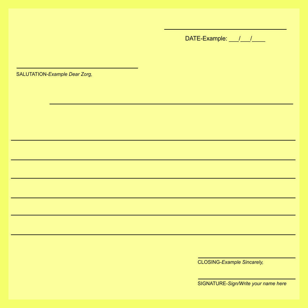 8 Best Images Of Printable Blank Template Friendly Letter Writing 