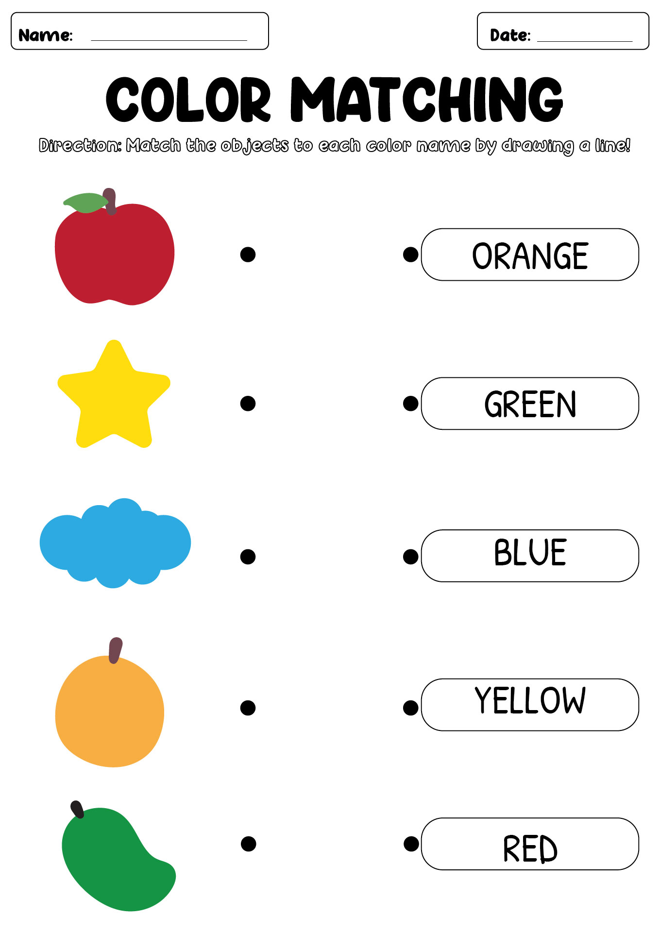 5 Best Images Of Free Printable Preschool Matching Worksheets 5 Best Images Of Free Printable Preschool Matching Worksheets