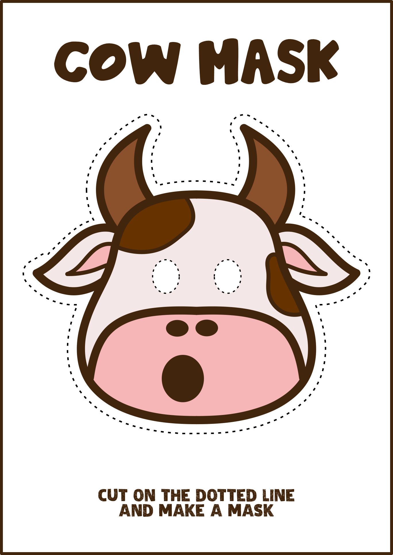 Cow Face Template Printable Printable World Holiday