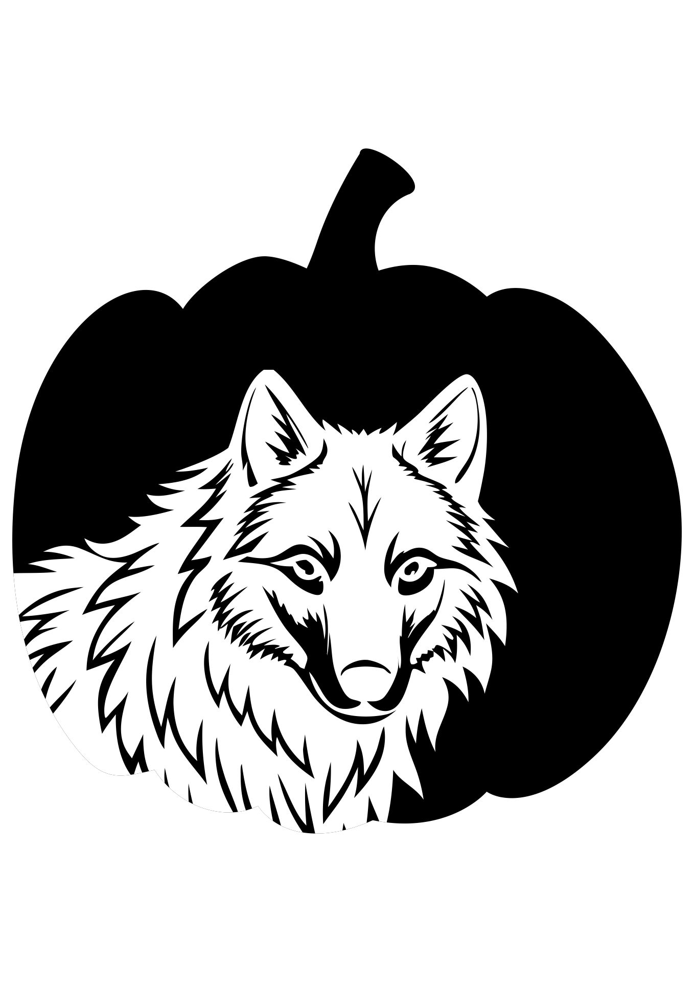 6 Best Images Of Printable Pumpkin Carving Stencils Wolves Wolf 