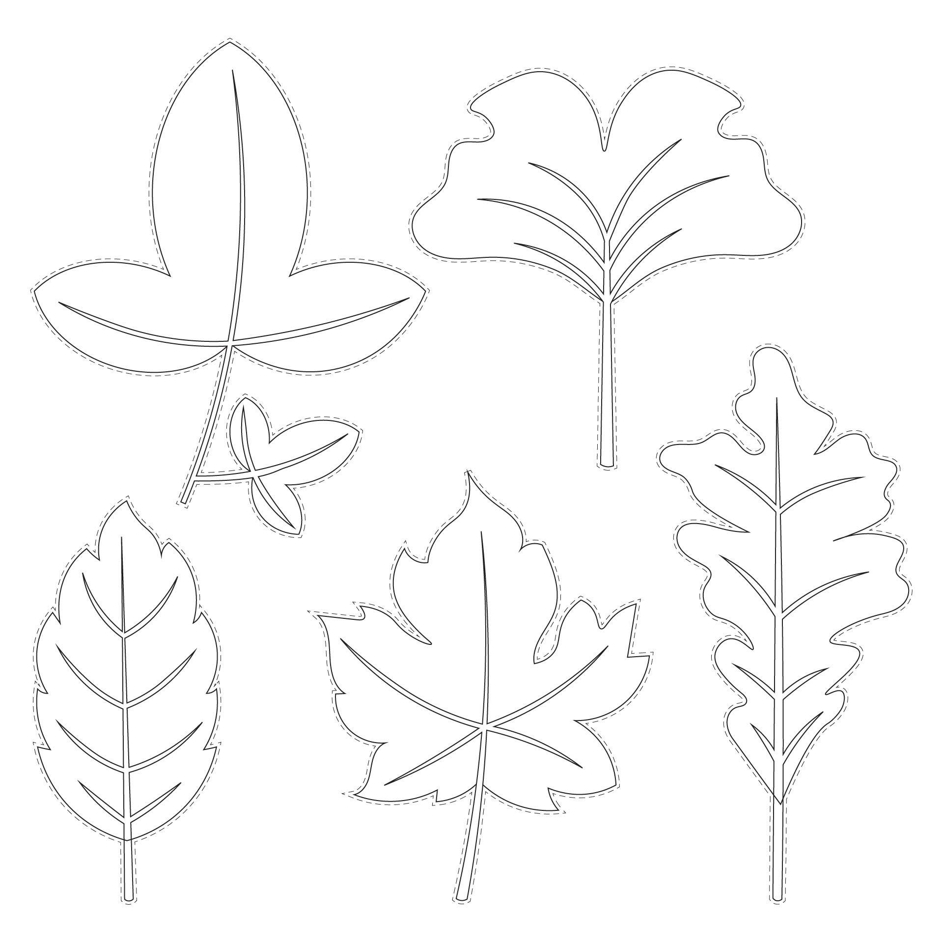 6 Best Images Of Paper Printable Leaf Patterns Fall Leaf Patterns 