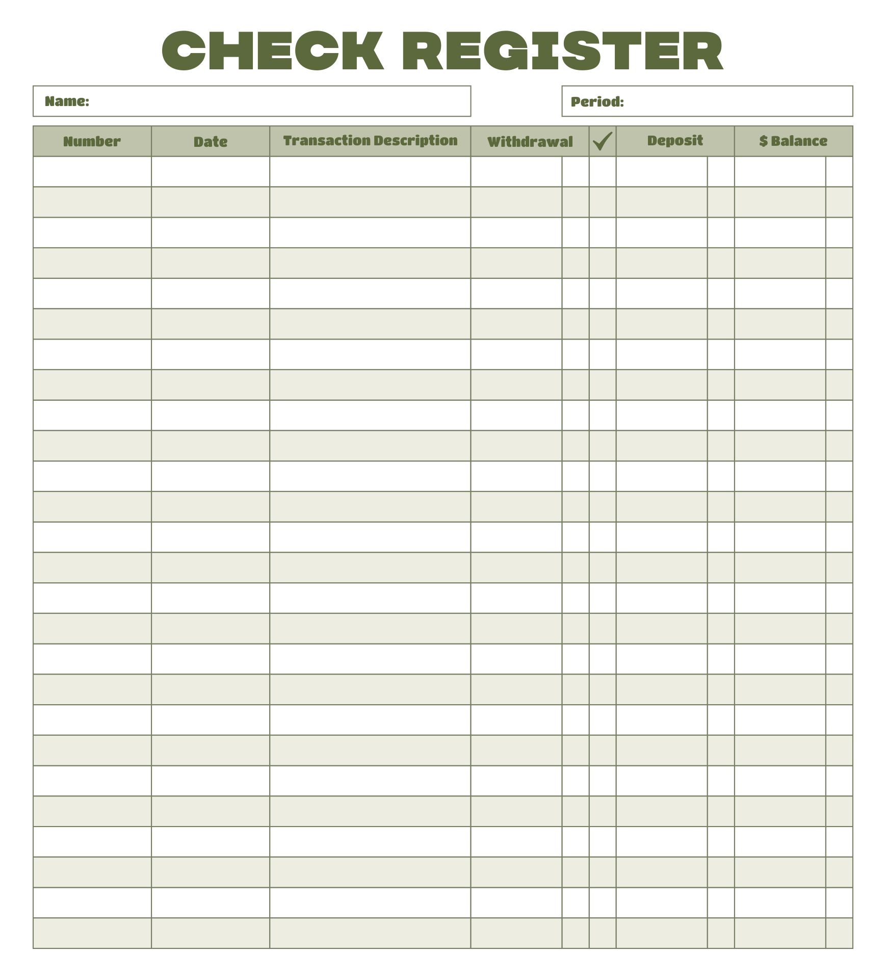7 Best Images Of Free Printable Check Register Pages Free Printable 7 Best Images Of Free Printable Check Register Pages Free Printable