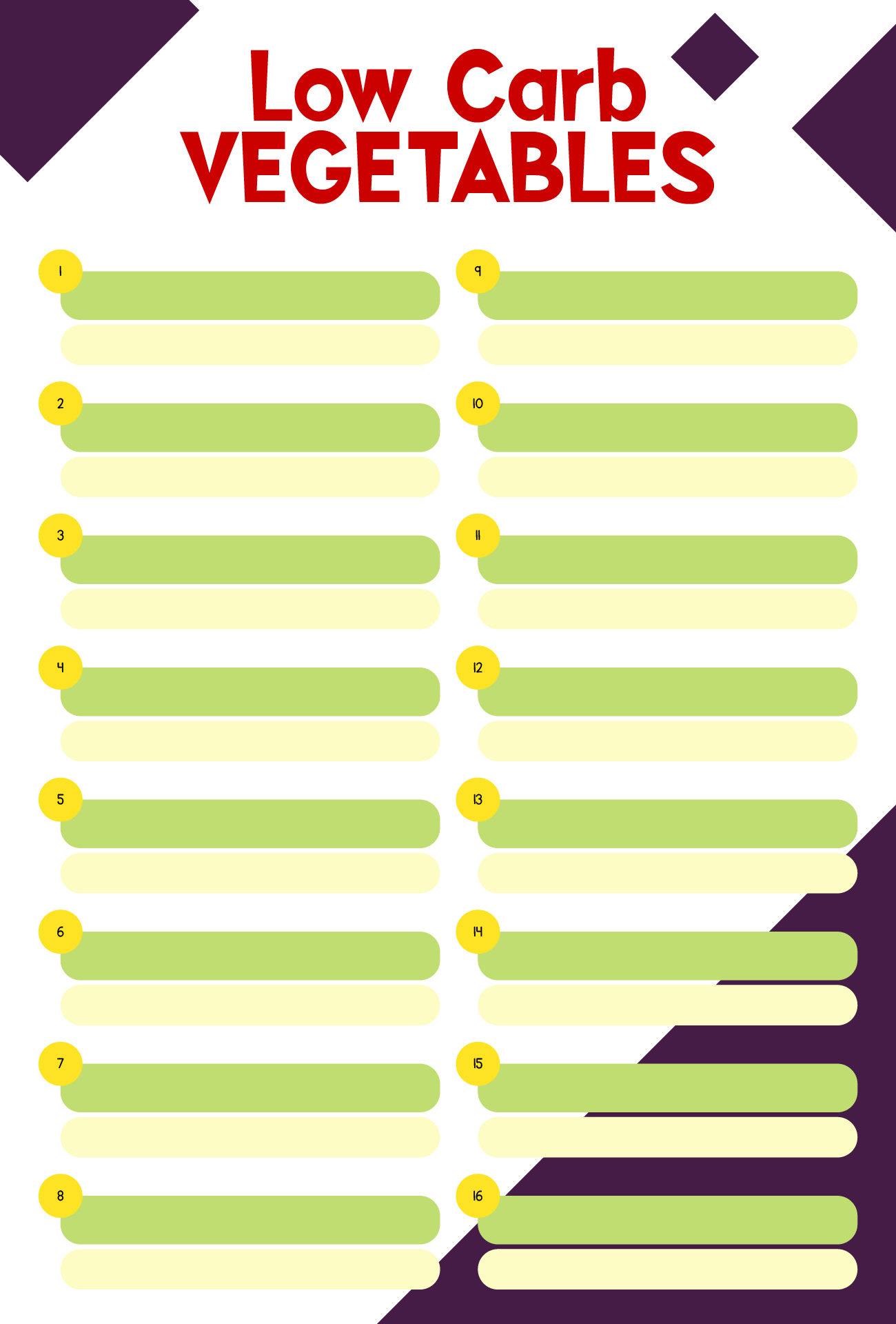 9 Best Images Of Printable Carb Chart For Foods Low Carb Food Chart 
