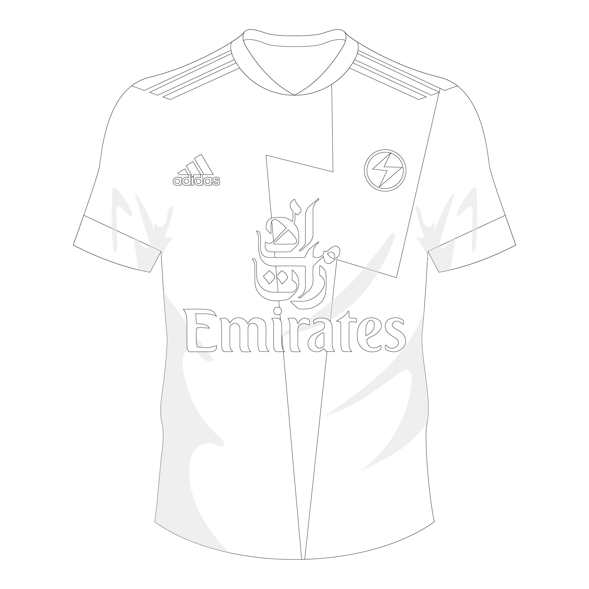 Blank Football Jersey Template