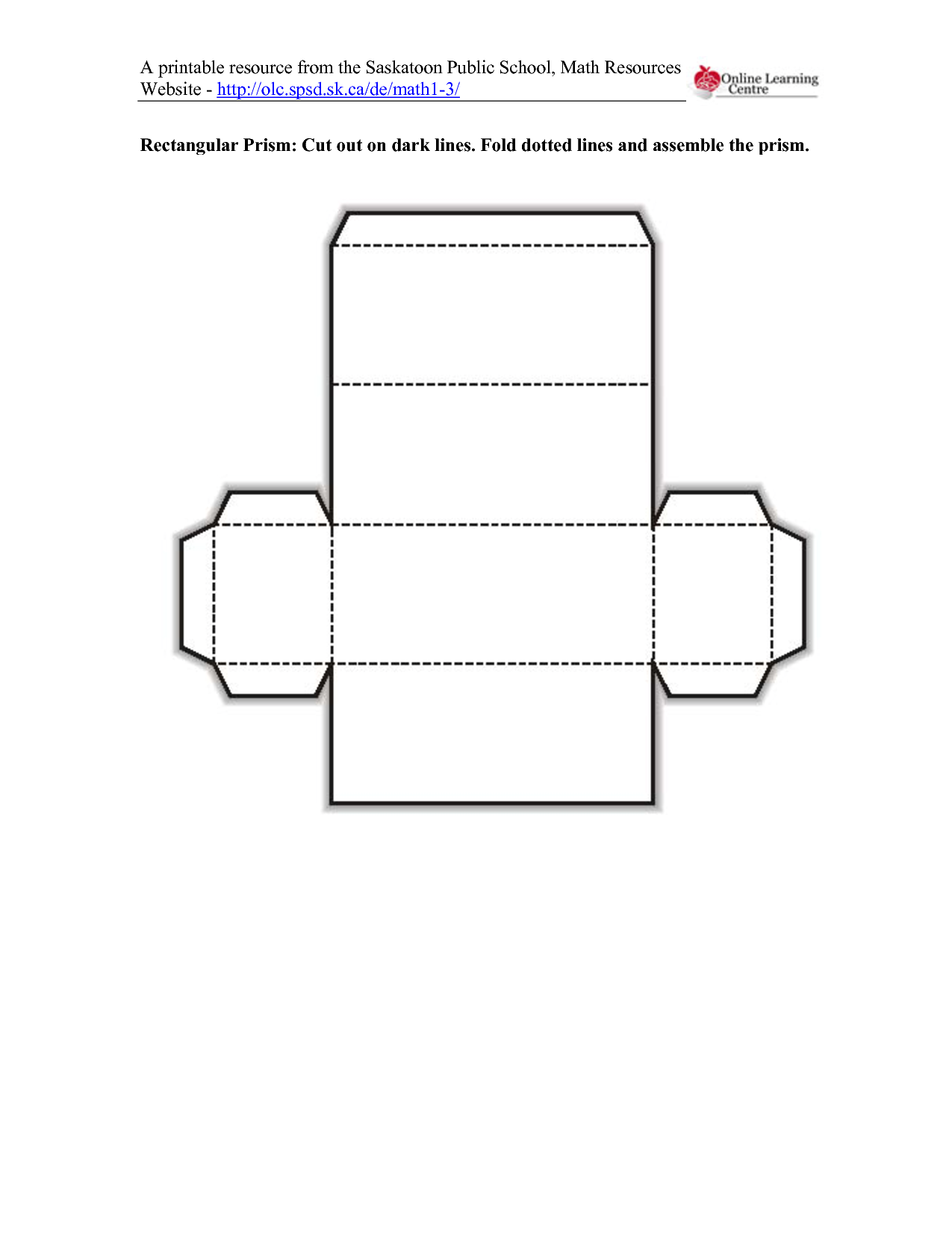 Printable 3d Rectangle Template Printable Templates Free