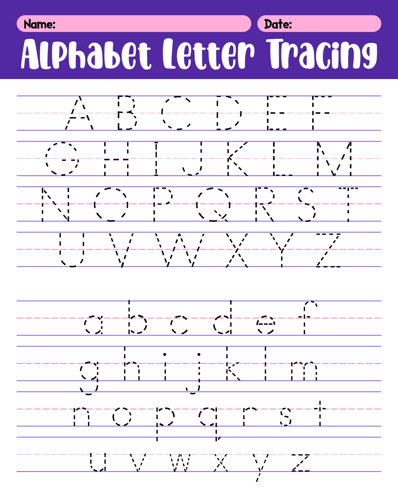 9 Best Images Of Printable Alphabet Worksheets AZ Alphabet Letter 