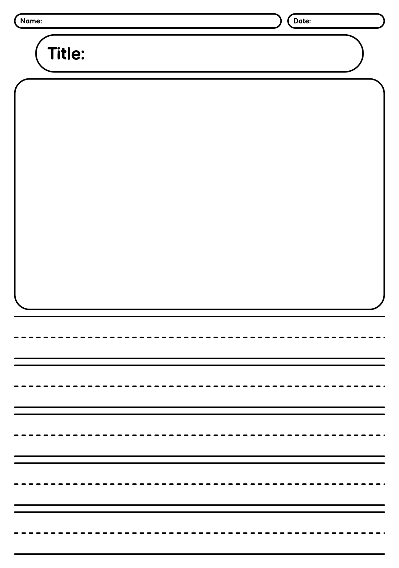 Blank Handwriting Worksheets For Kindergarten Worksheet For Free 