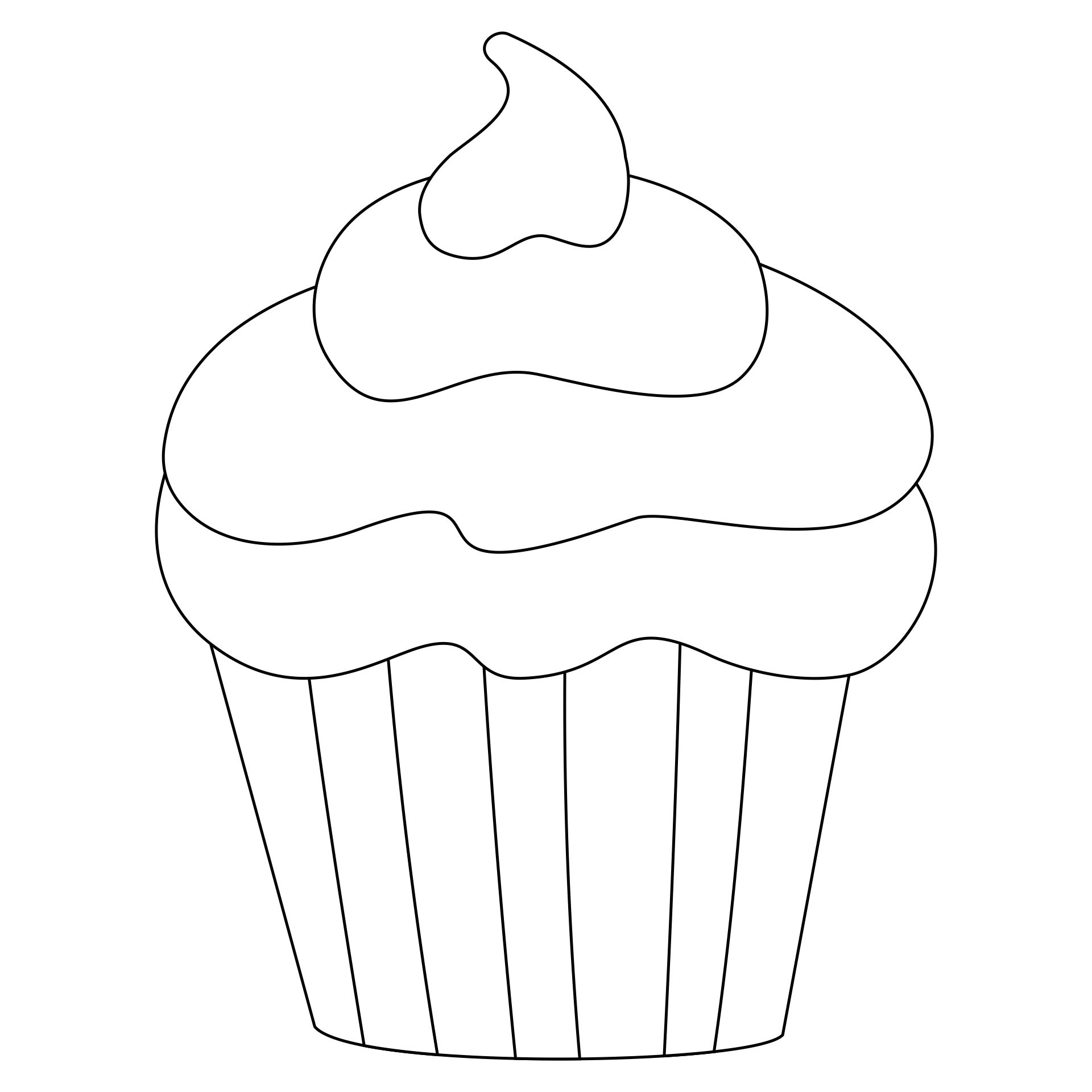 Cupcake Template Free Printable Printable Templates