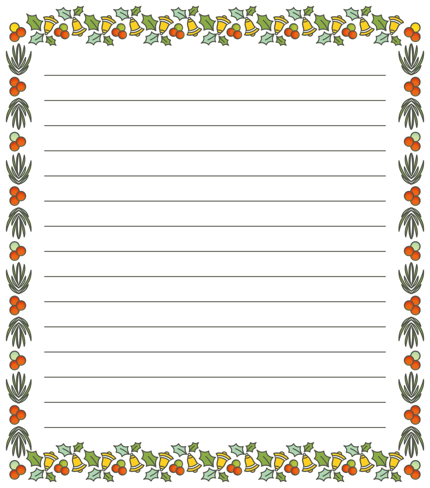 6 Best Images Of Christmas Writing Paper Template Printable Christmas 