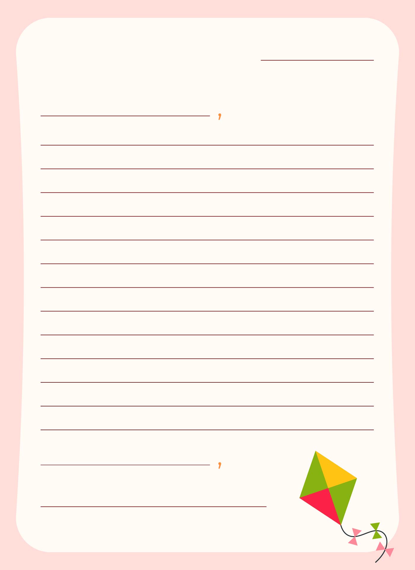 8 Best Images Of Printable Blank Letter Template Letter Writing 