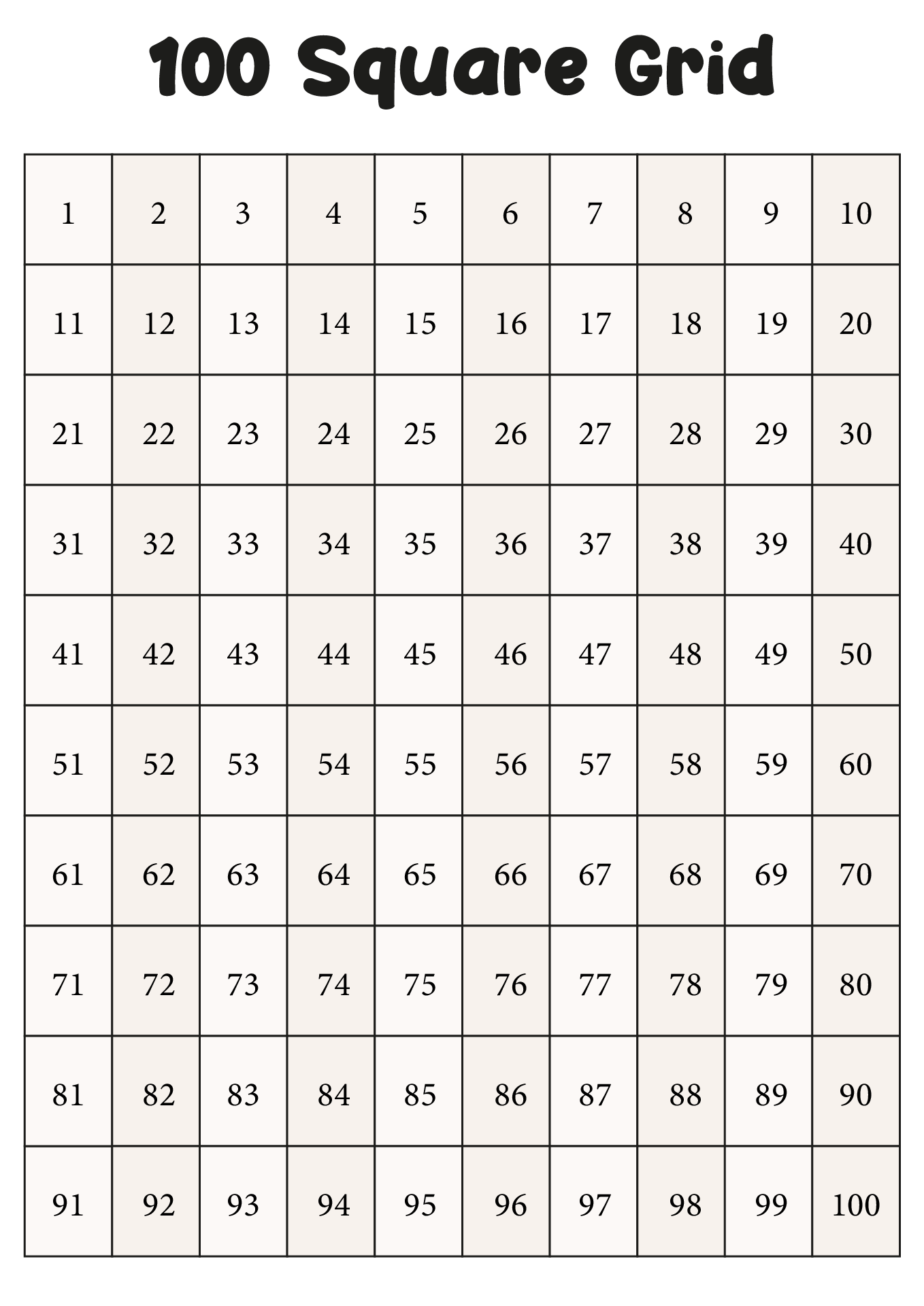 Number Grid Printable That Are Irresistible Vargas Blog