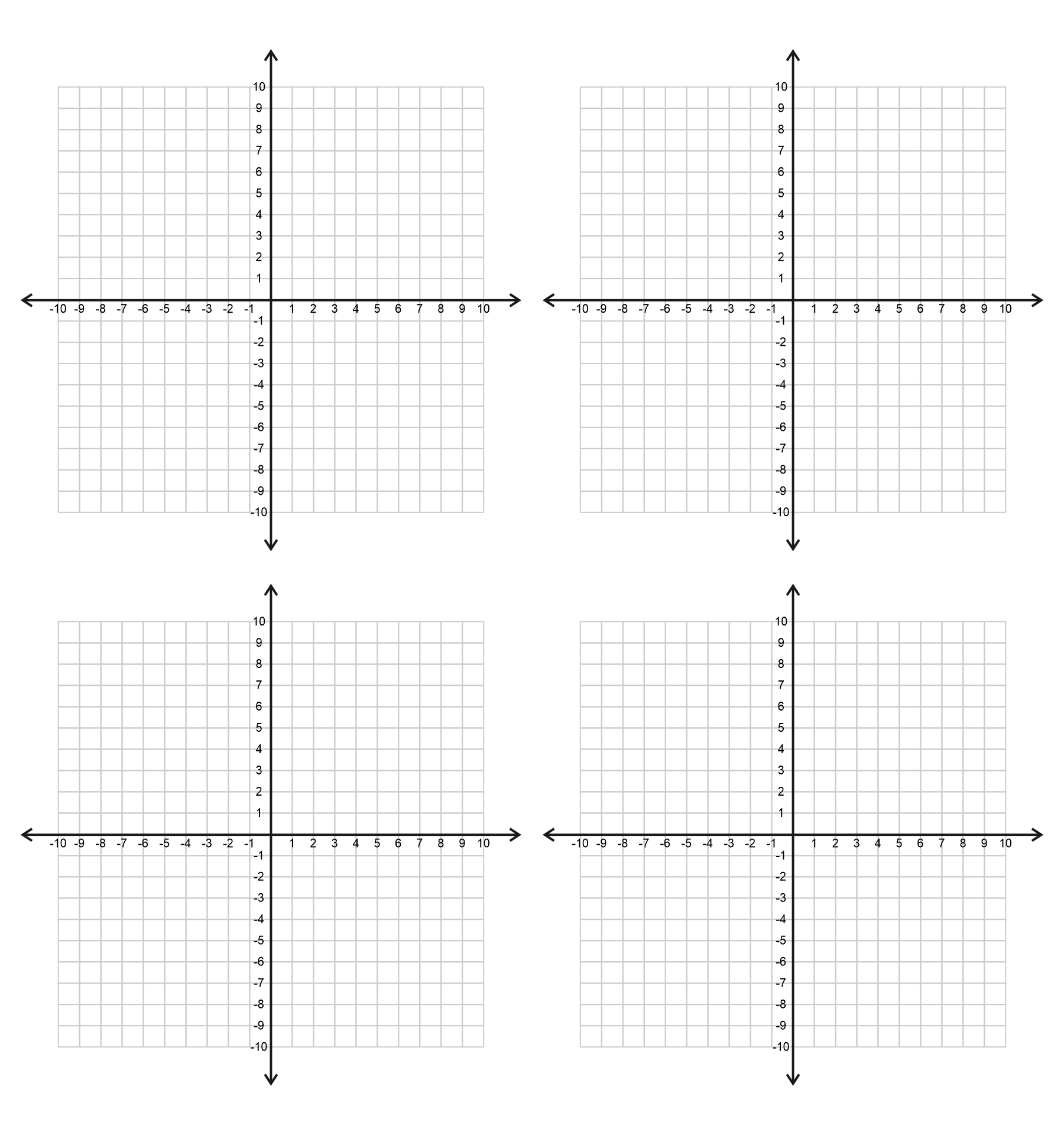 Coordinate Plane Graph Paper Printable Printable Templates