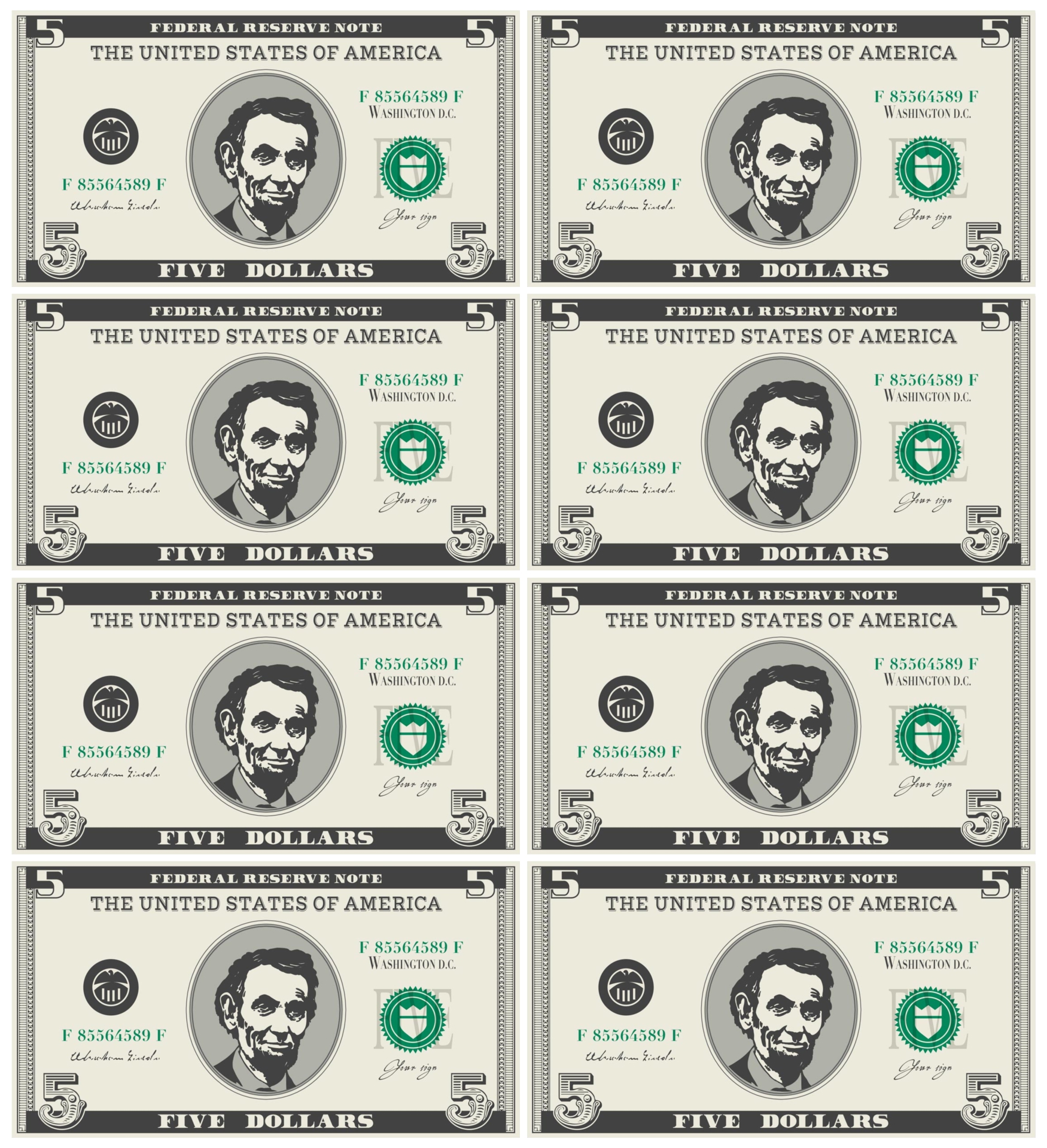 9 Best Images Of Fake Printable Money Sheets Free Printable Play 
