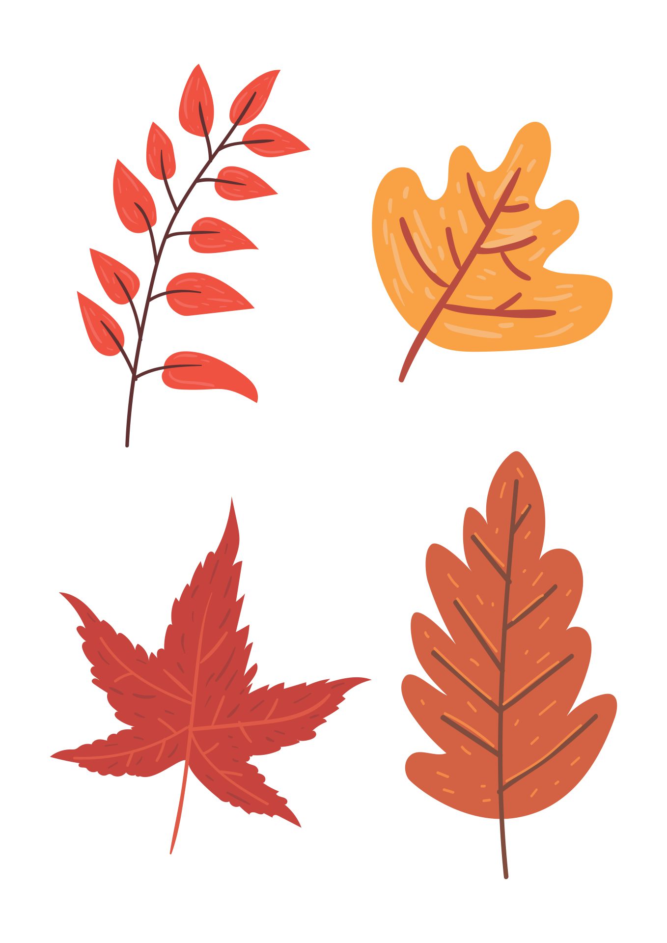 Free Printable Fall Leaves Template Printable Templates