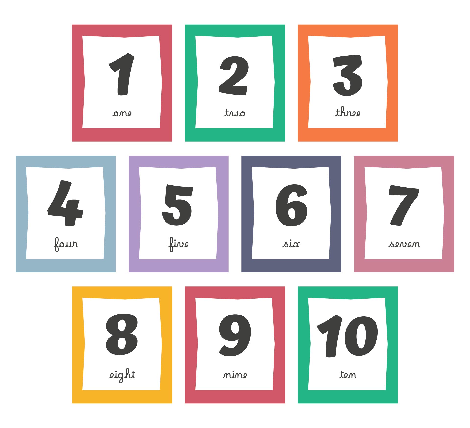Number Flashcards Printable Free Printable Word Searches