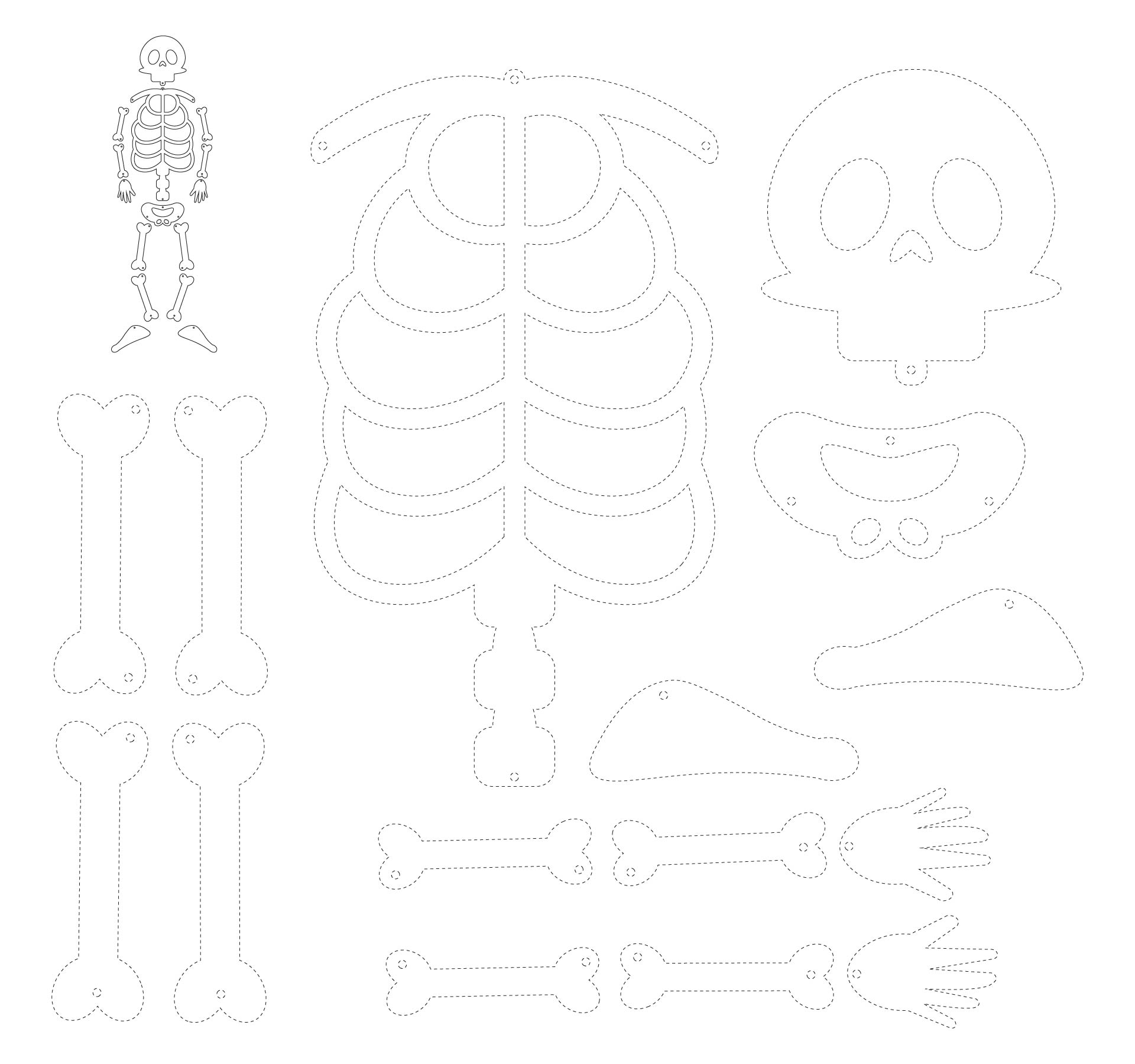 6 Best Images Of Large Printable Skeleton Template Printable Skeleton 