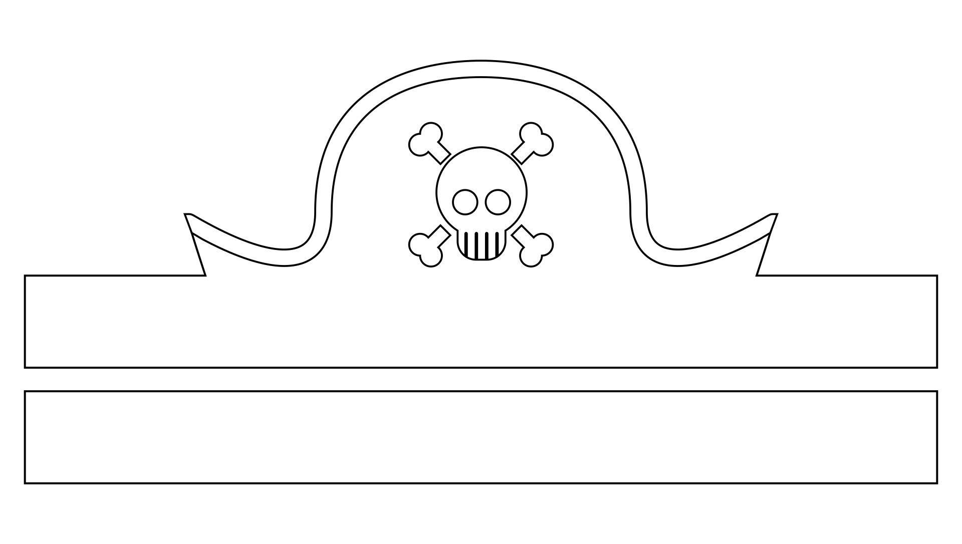 Printable Pirate Hat Template