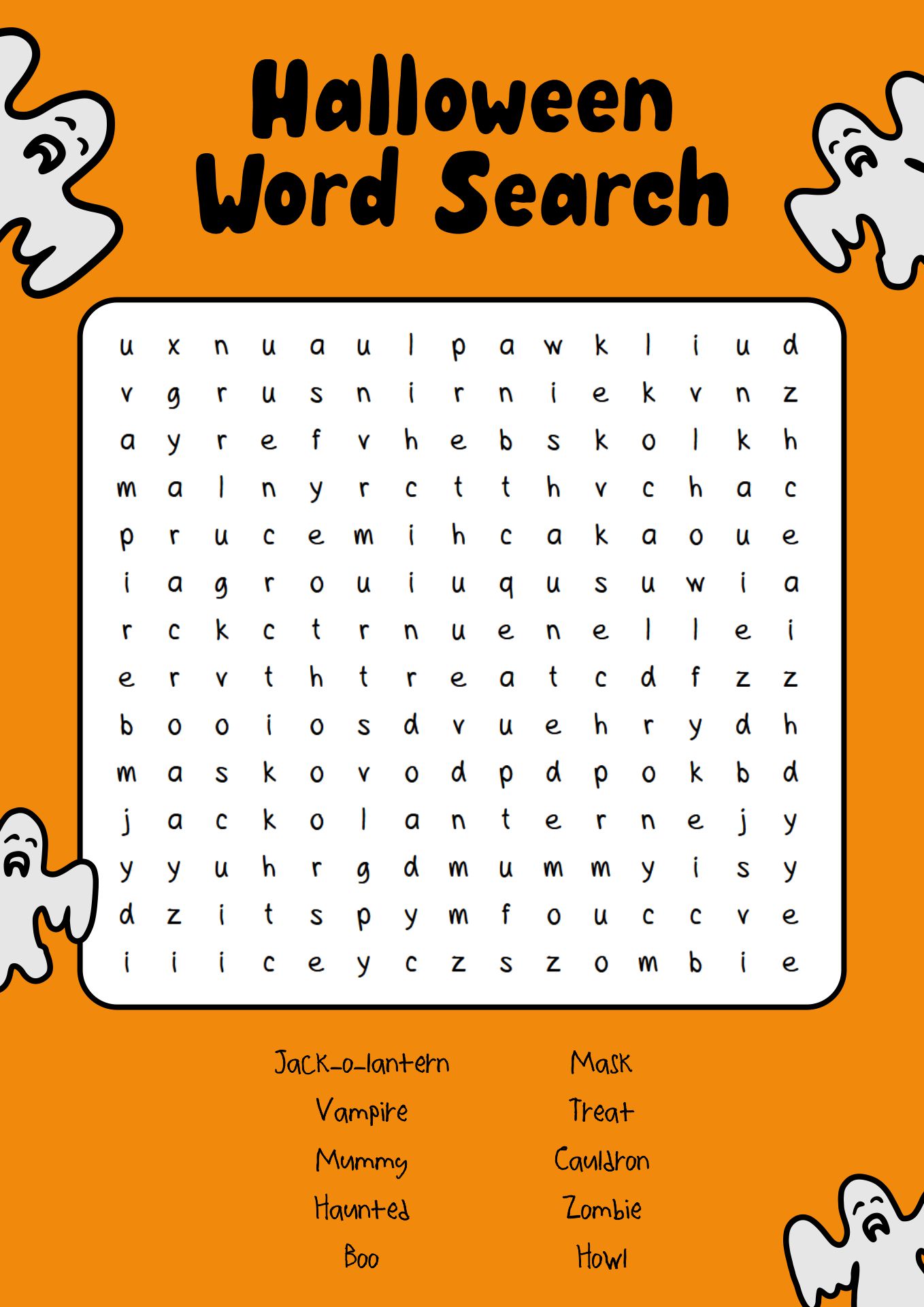4 Best Images Of Free Printable Halloween Word Search Puzzles 