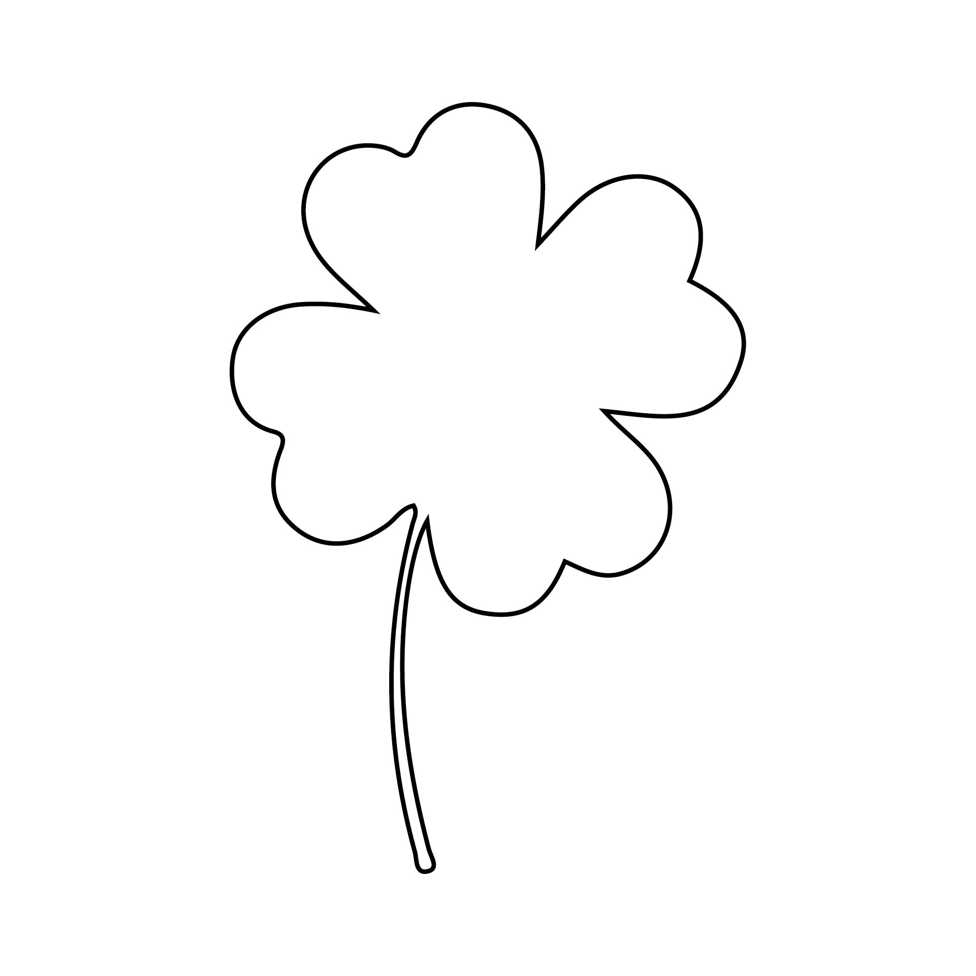 7 Best Images Of Shamrock Stencil Printable Shamrock Stencil Template 