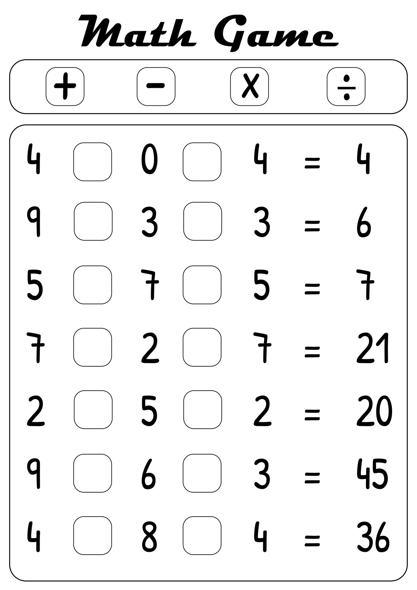 7 Best Images Of Free Printable Math Board Games Free Printable Math 
