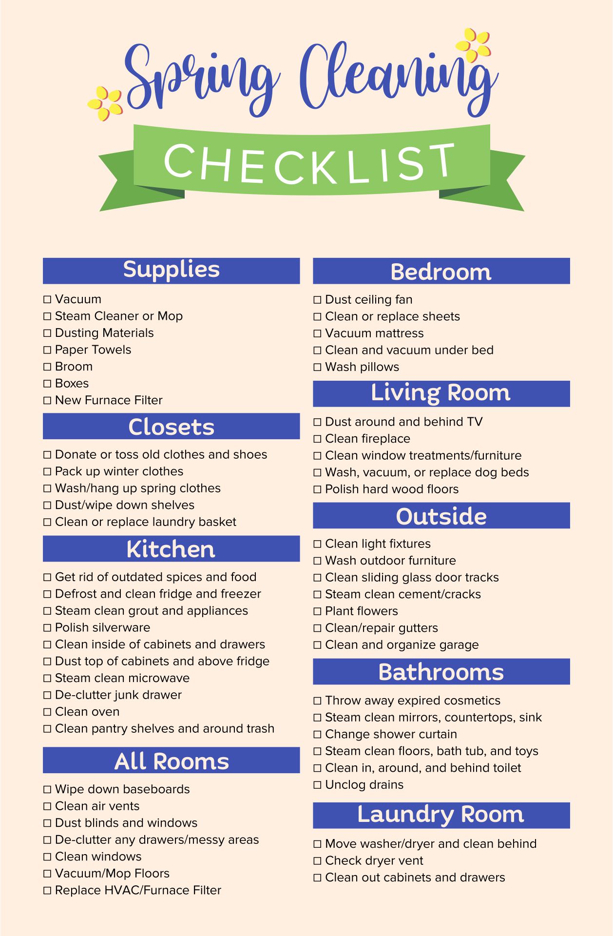 6 Best Images Of Church Cleaning Checklist Printable Spring Cleaning 6 Best Images Of Church Cleaning Checklist Printable Spring Cleaning
