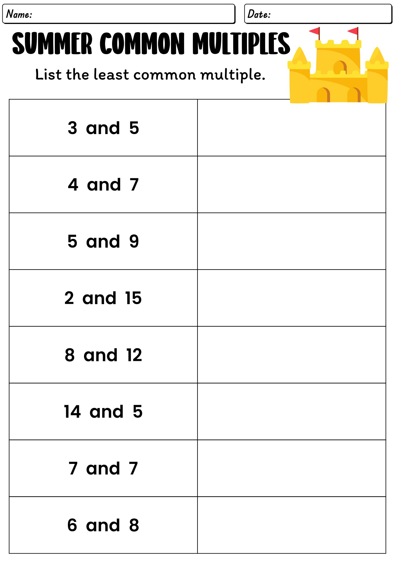 8 Best Images Of Free Printable Summer Math Packets Pre K Worksheets 
