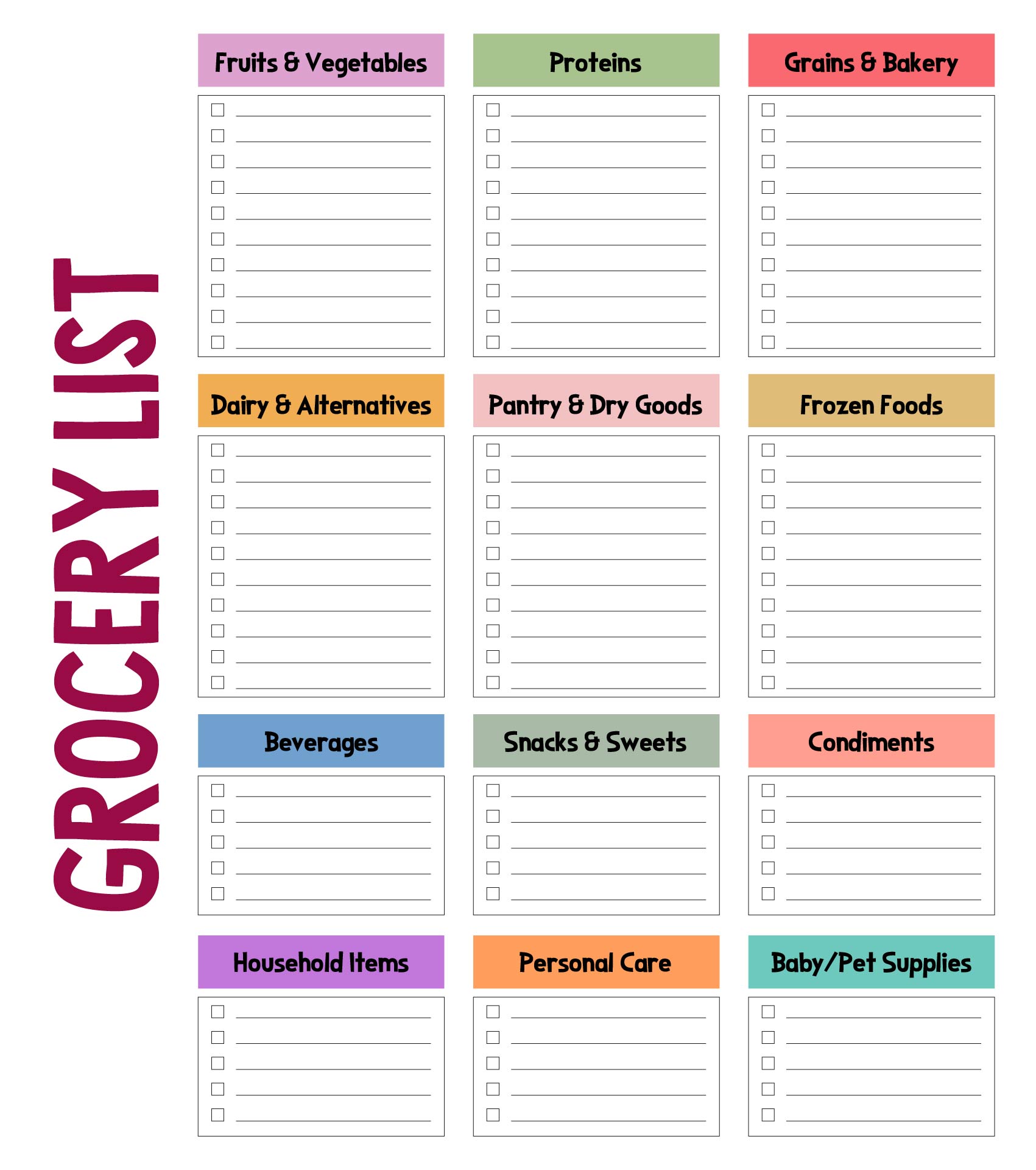 7 Best Images Of Grocery List Template Printable Amenable Blank 7 Best Images Of Grocery List Template Printable Amenable Blank