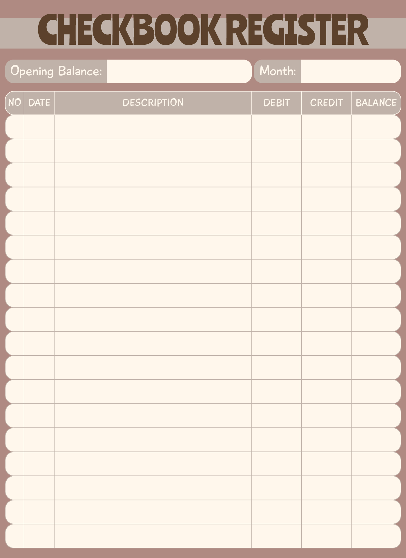 7 Best Images Of Check Register Full Page Printable Free Printable 7 Best Images Of Check Register Full Page Printable Free Printable