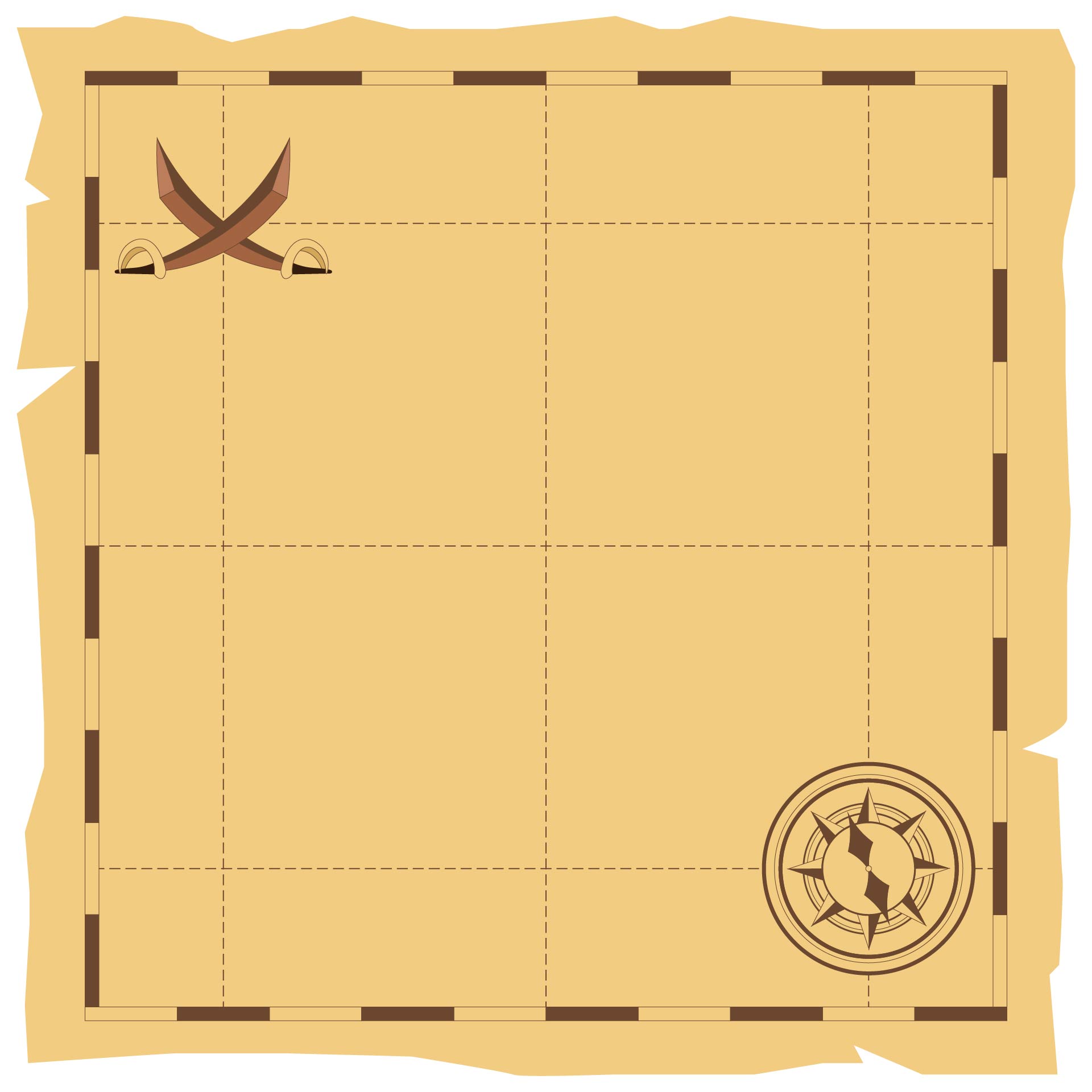 6 Best Images Of Printable Treasure Map Template Free Pirate Treasure 