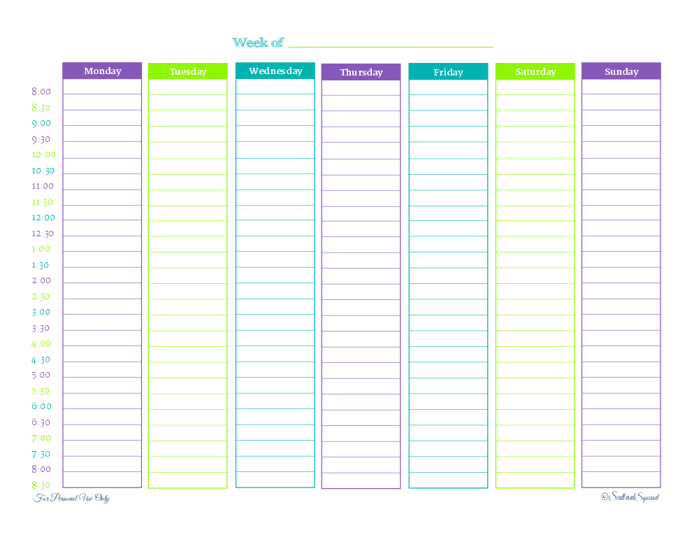 8 Best Images of 24 Hour Weekly Planner Printable - 24 Hour Daily ... 8 Best Images of 24 Hour Weekly Planner Printable - 24 Hour Daily ...