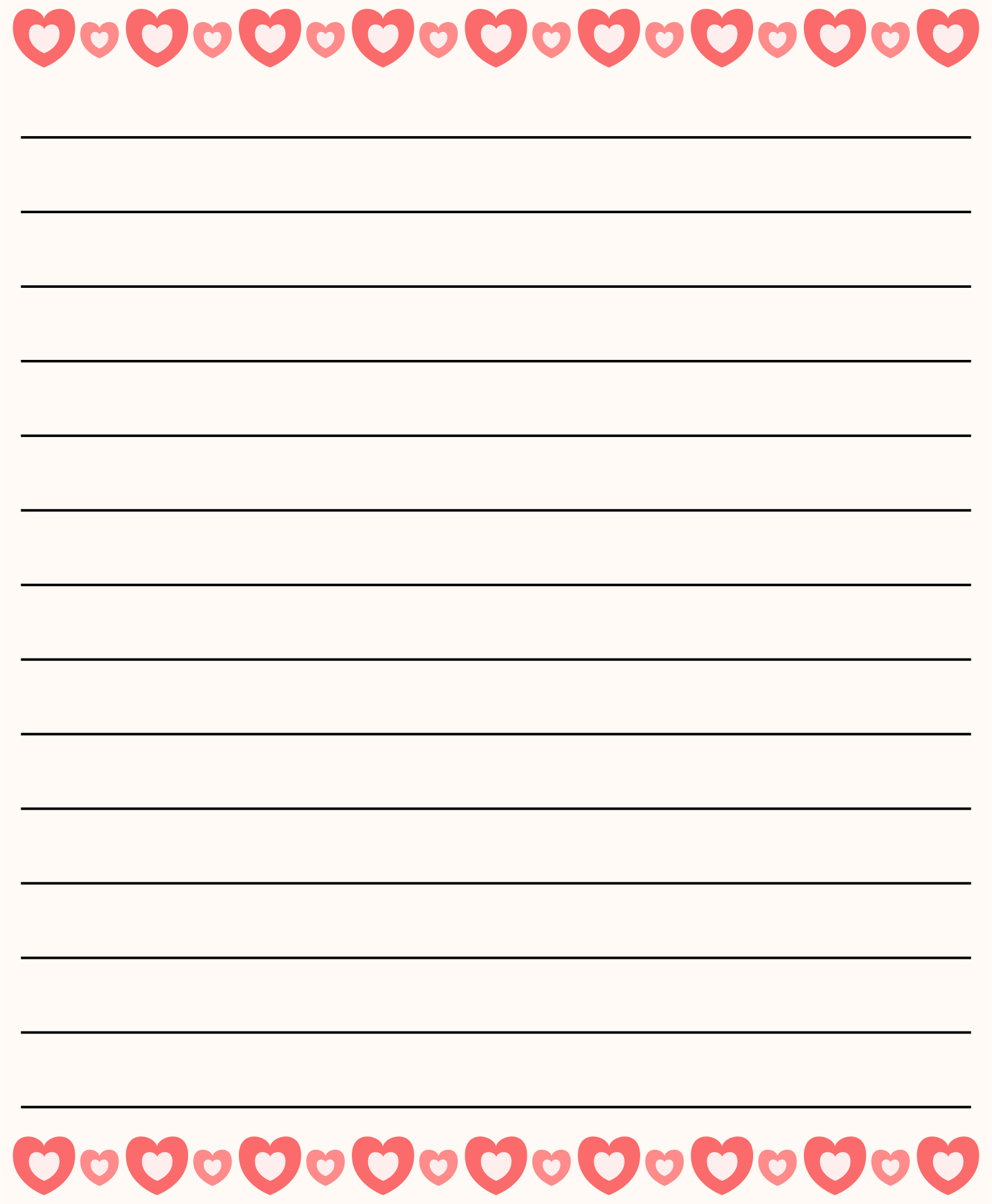 9 Best Images Of Free Valentine Printable Note Paper Printable Valentine Writing Paper Free